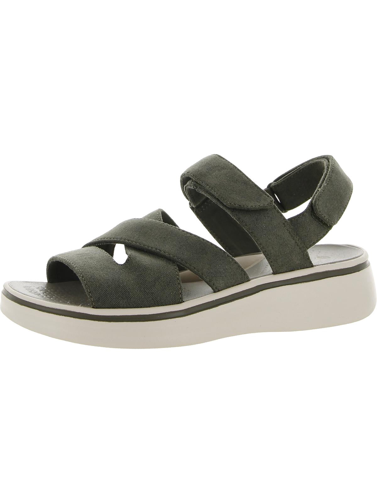 Bzees Womens Traveler Faux Leather Camo Wedge Sandals - Walmart.com
