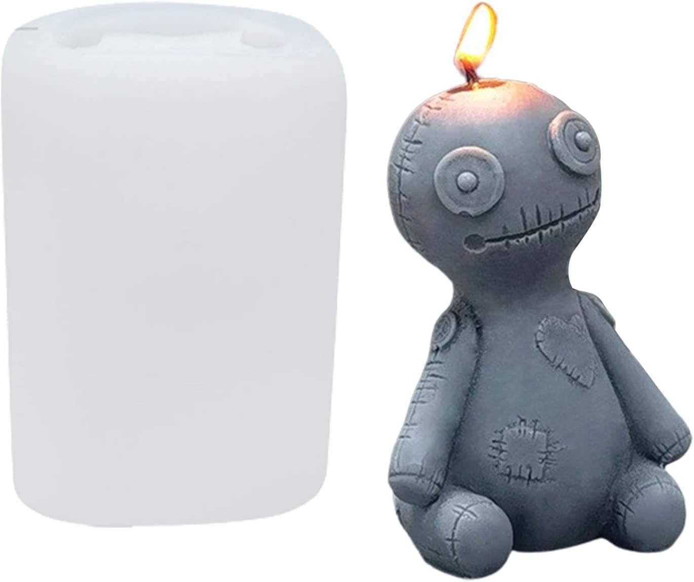 Bzhangfsfa Candle Molds for Candle Making, 3D Curse Doll Silicone ...