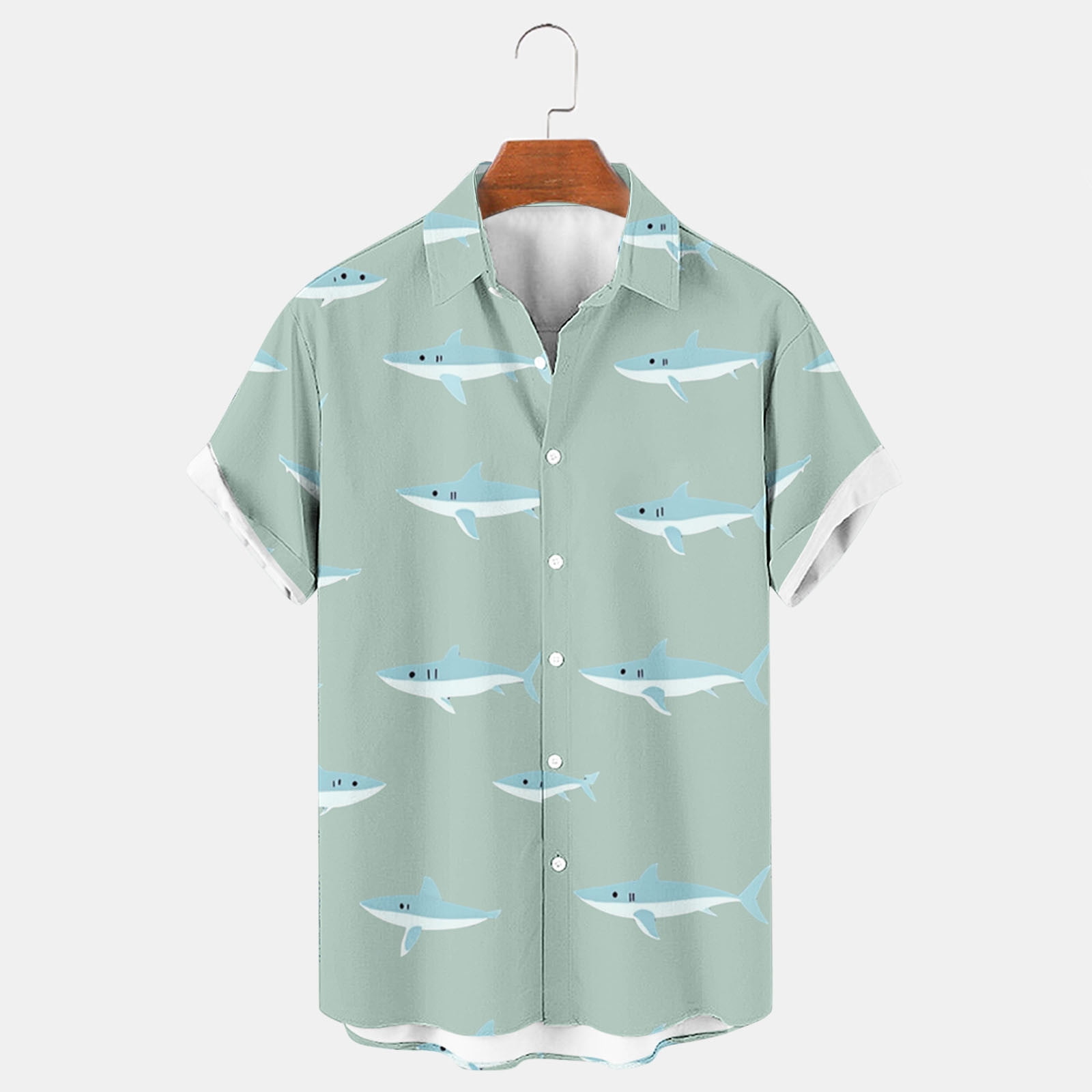 Bzhegqhd Men's Casual Shirt Short Sleeve Vintage Bowling Shirt Cuba ...