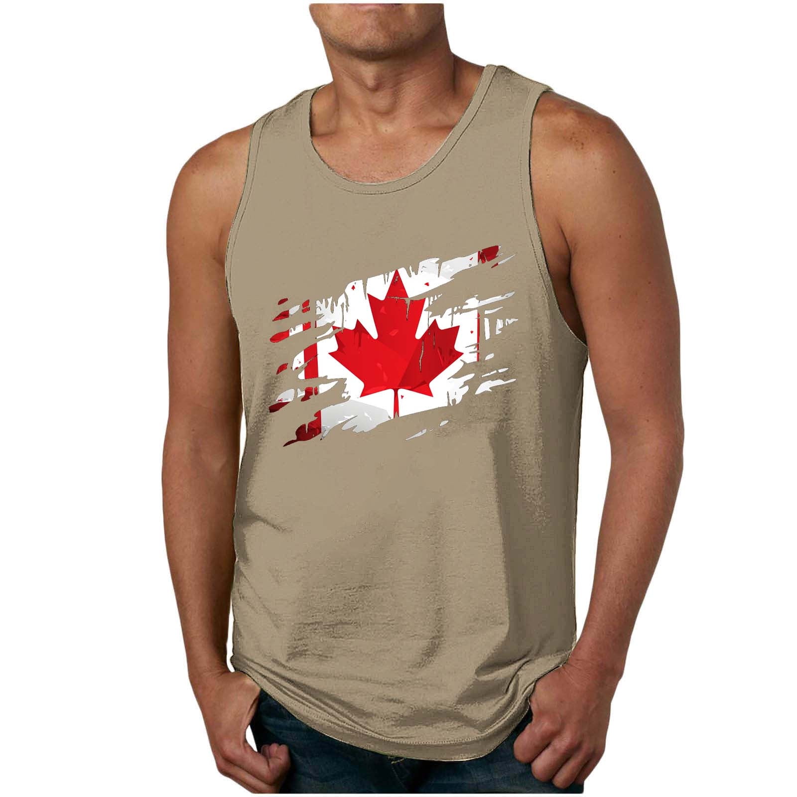 Bzhegqhd Men's Maple Leaves Printing Fitness Home Wear Pajamas Color ...