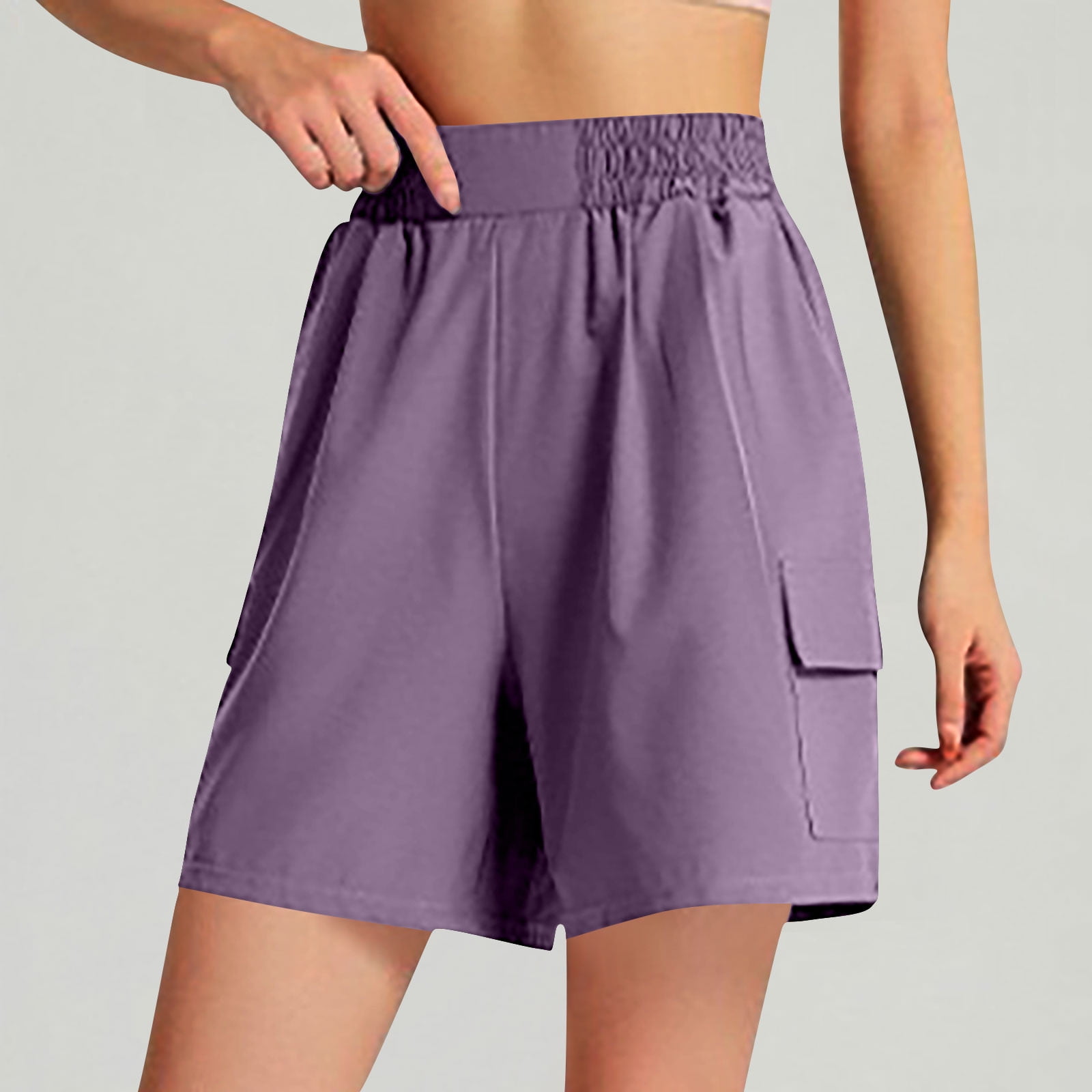 Bzhegqhd Women's Solid Color High Waist Yoga Pants High Elastic Dry ...