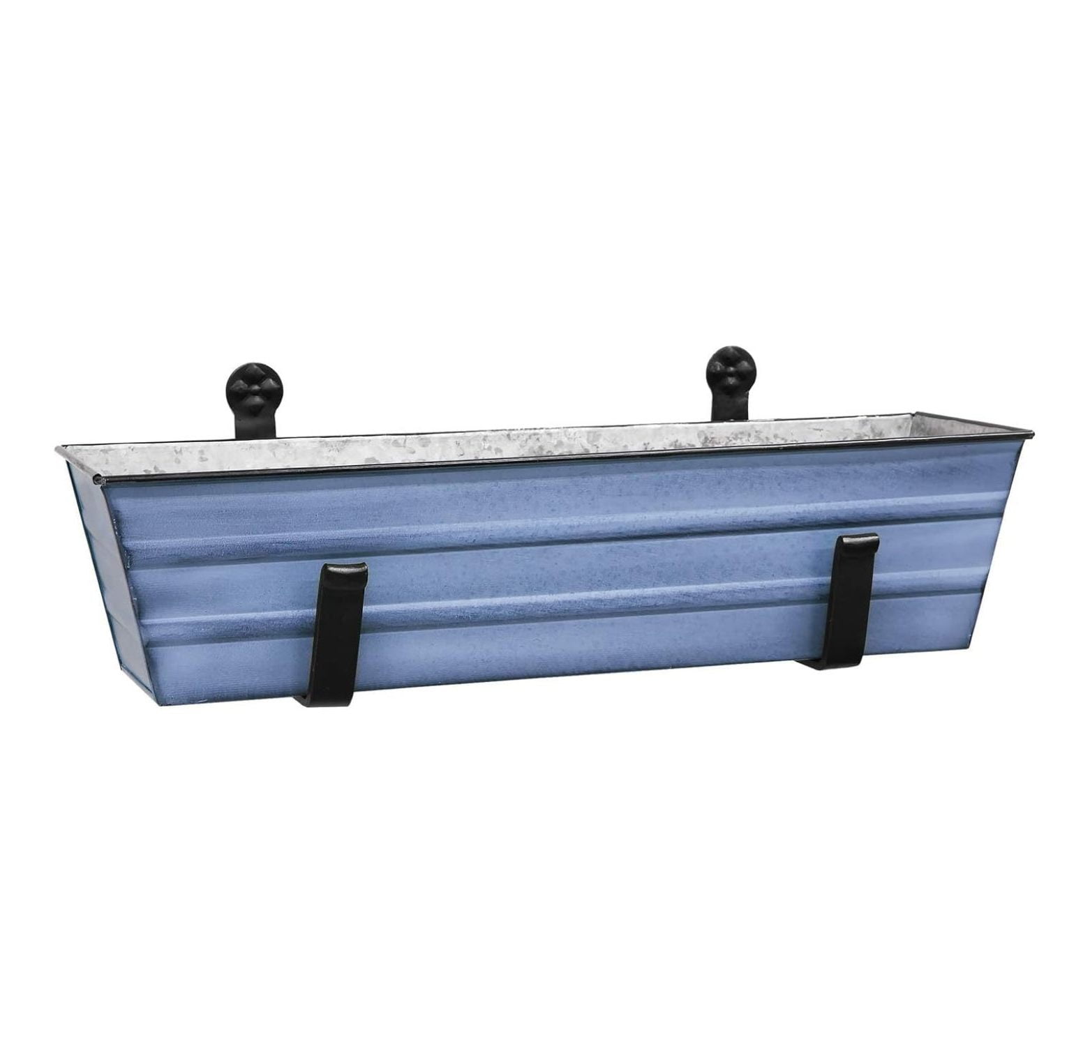 C-08NB-WM Small Blue Flower Wall Window Box and Brackets - Walmart.com