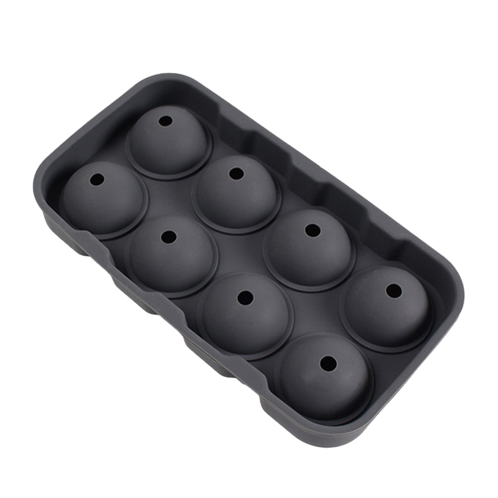 C-091 8-Cavity Silicone Ice Ball Mold With Water Funnel For Whiskey And ...