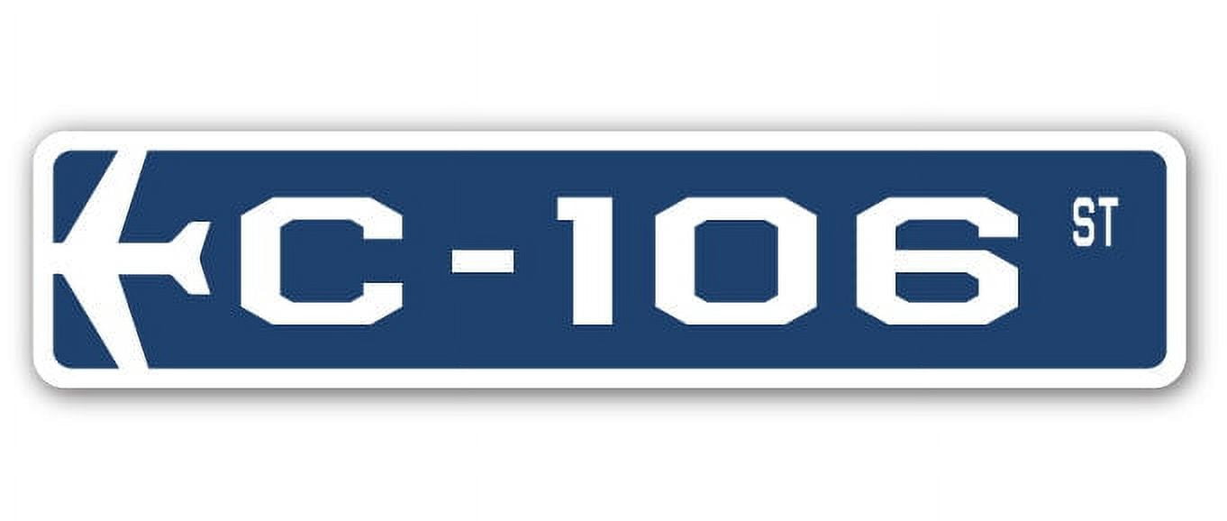 C-106 Street Sign Air Force Aircraft Military | Indoor/Outdoor | 36 ...
