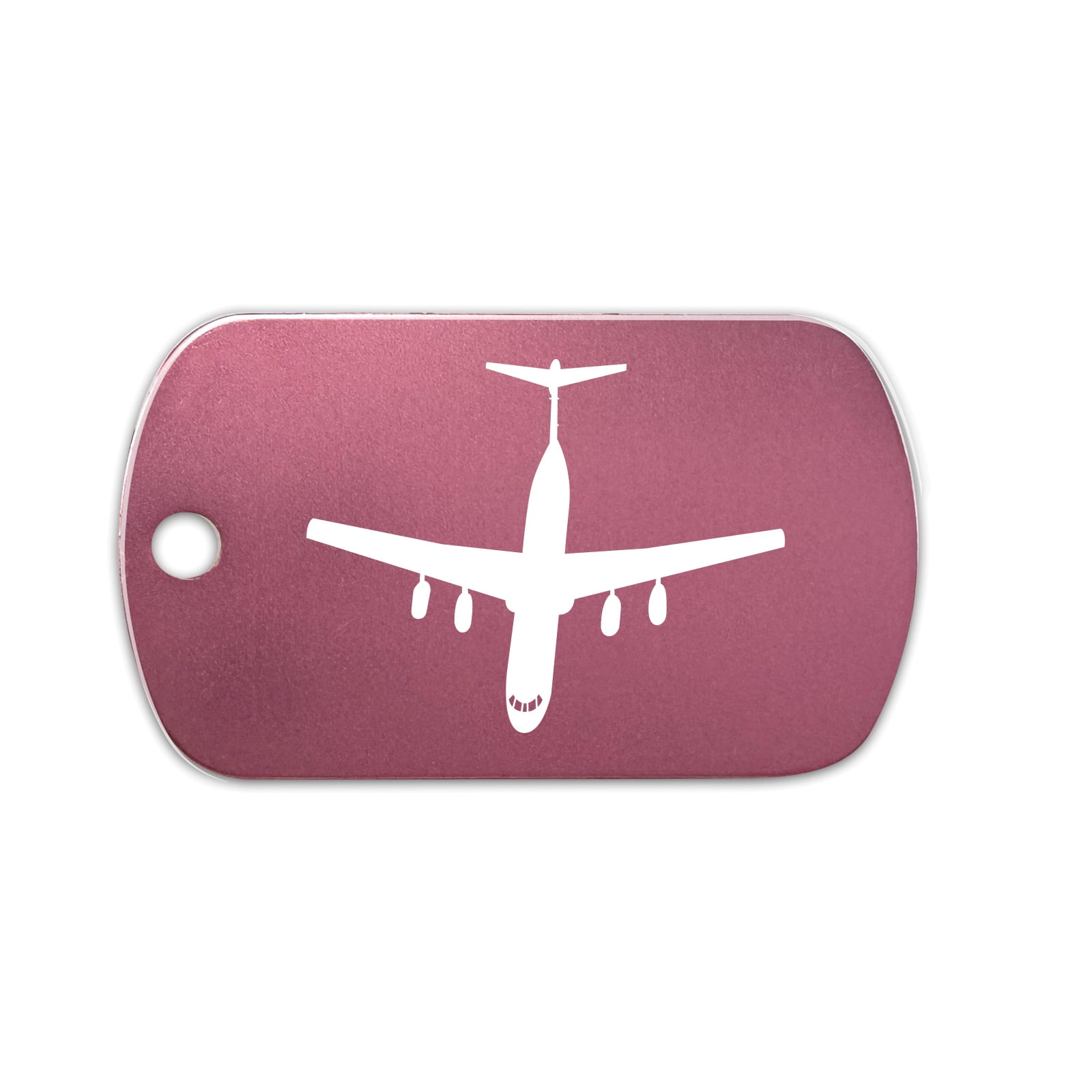 C-141 GI Dog Tag Aluminum Keychain c141 ver. 2 - Pink - Walmart.com
