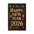 C 2026 Year Garden Flag With Golden Numbers And Auspicious Patterns ...