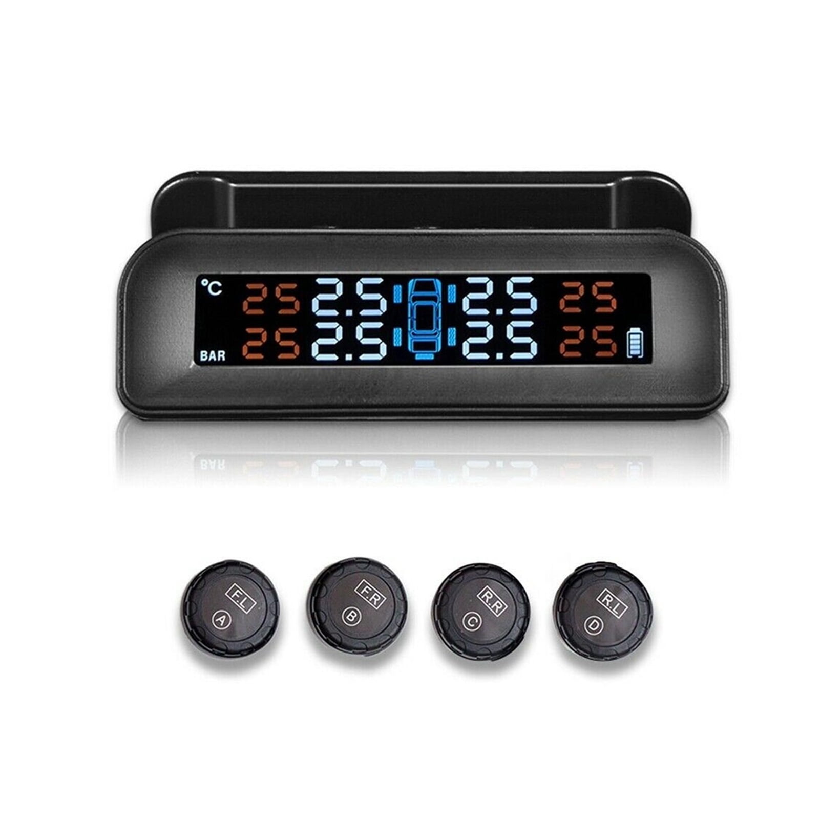 C-260 Car Tire Pressure Monitoring System Solar Tester LCD Screen 4 ...
