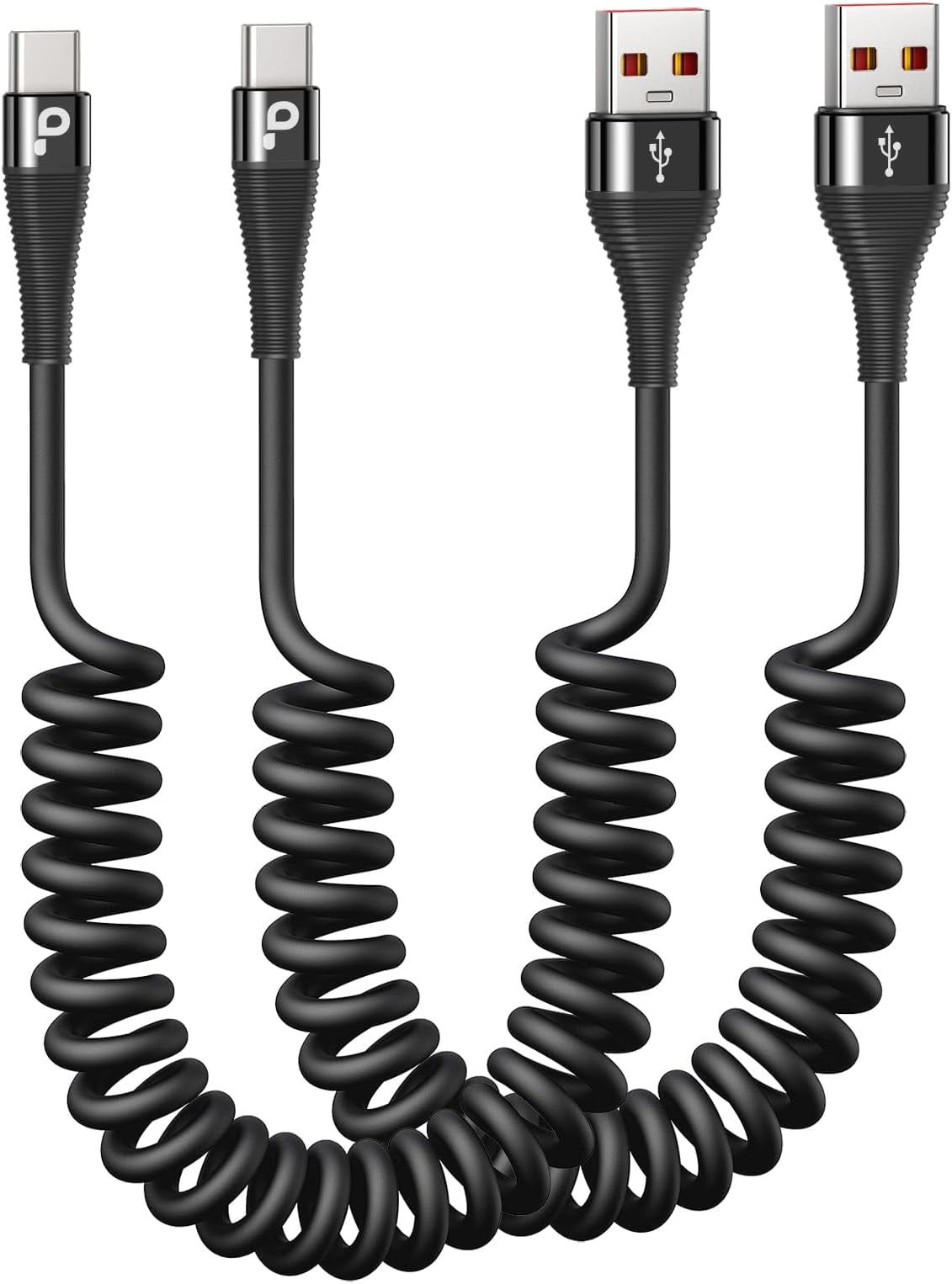 C , 2Pack 3ft Coiled A to C Charge for , -C Cord Compatible with 17/16 ...
