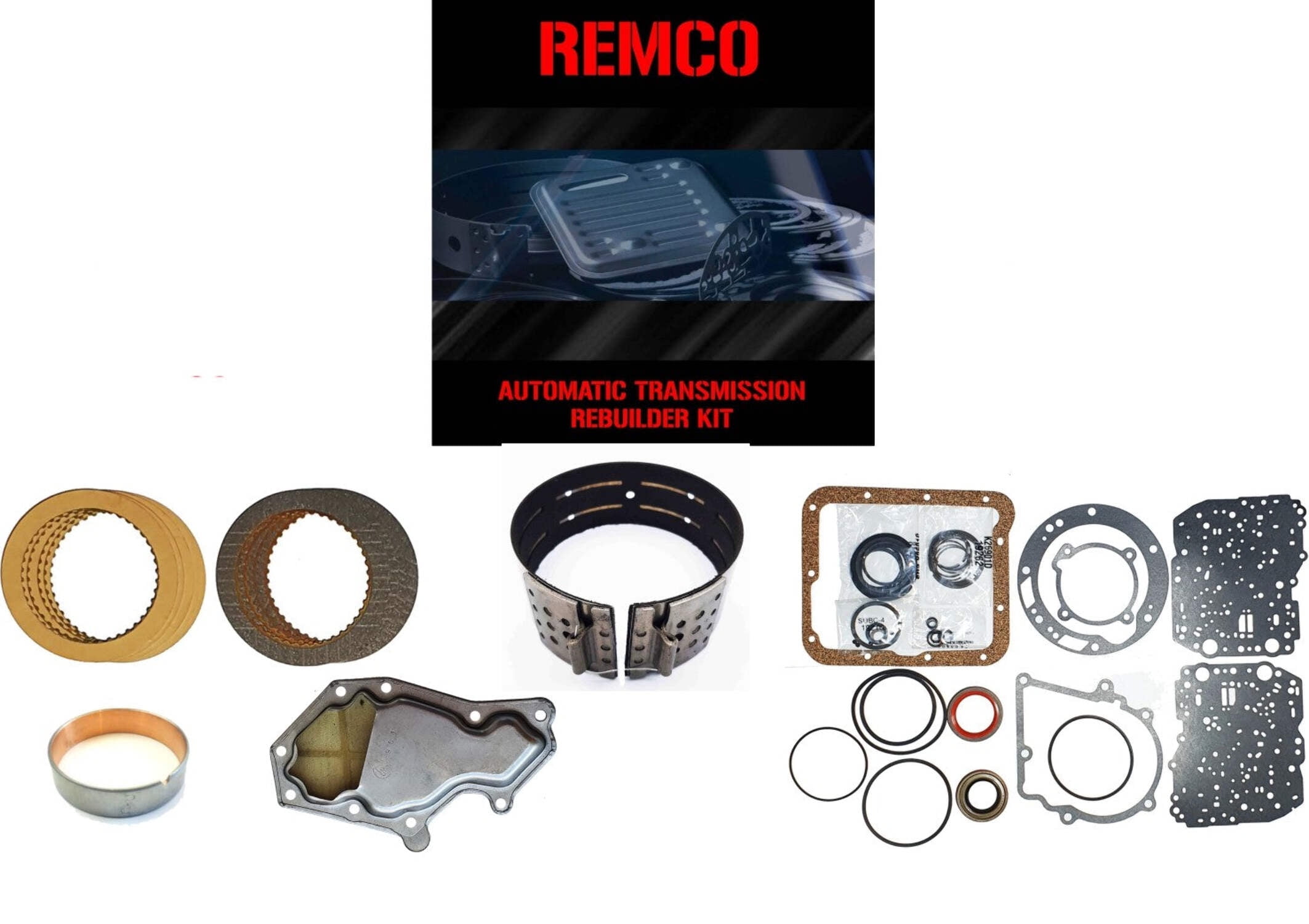 C-3(74-87) TRANSMISSION REBUILT KIT OVERHAULT CLUTCHES FRONT BAND PUMP ...