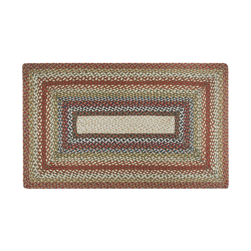 C-300 Honey, Vanilla, Ginger Braided Rug , Rectangle 27" x 45 ...