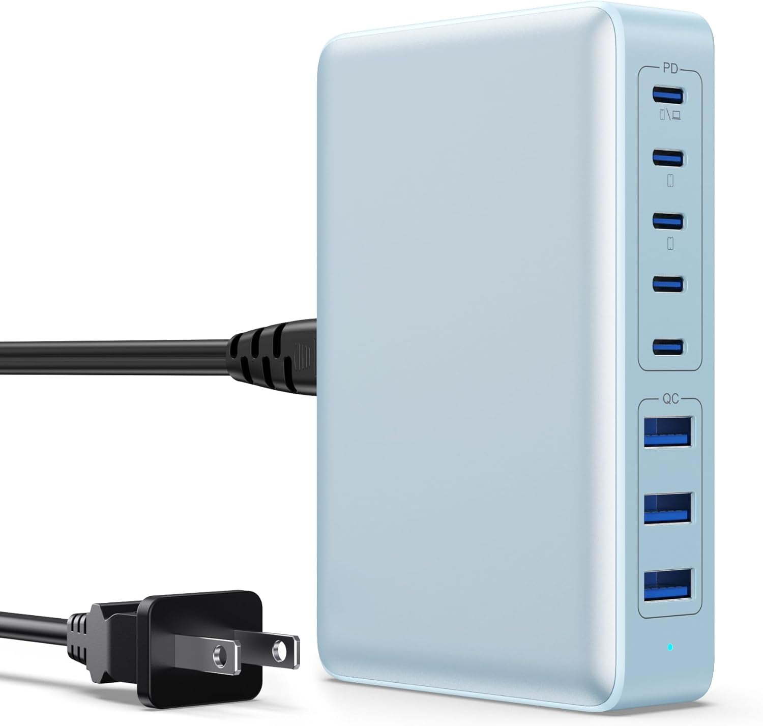 C 300W C Block 8-Ports GaN IV Station,PD 100W Laptop Hub Wall ...