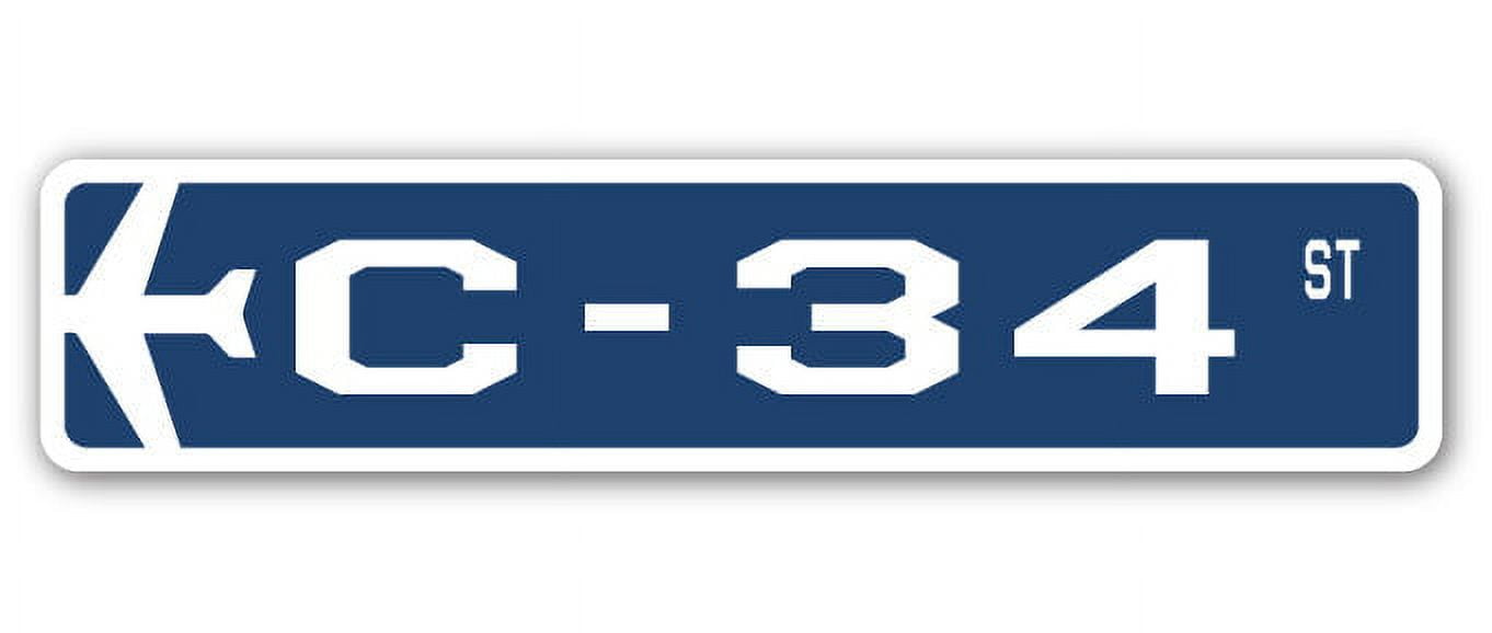 C-34 Street Sign Air Force Aircraft Military | Indoor/Outdoor | 24 ...