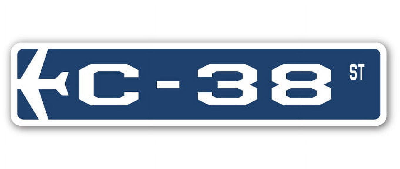 C-38 Street Sign Air Force Aircraft Military | Indoor/Outdoor | 30 ...