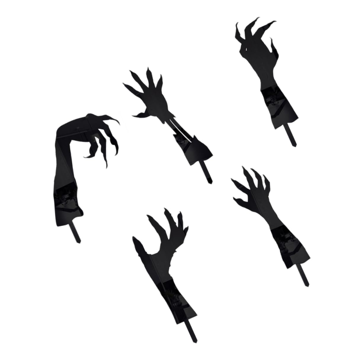 C 5pcs Halloween Hand Stakes Outdoor Garden Signs for Festival Haunted ...