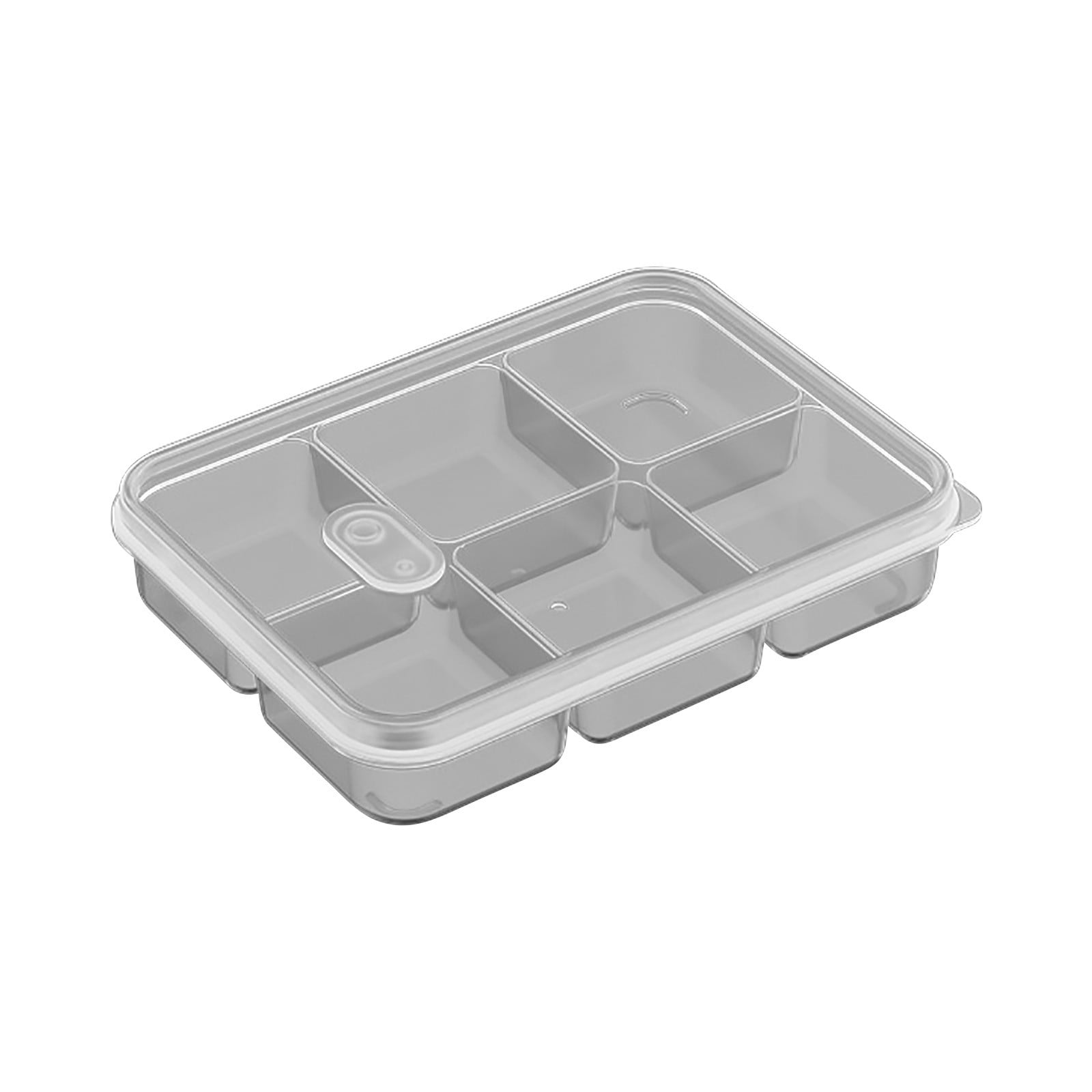 C 6 Slot Freezer Organizer Bin With Individual Lids Microwave Safe For ...