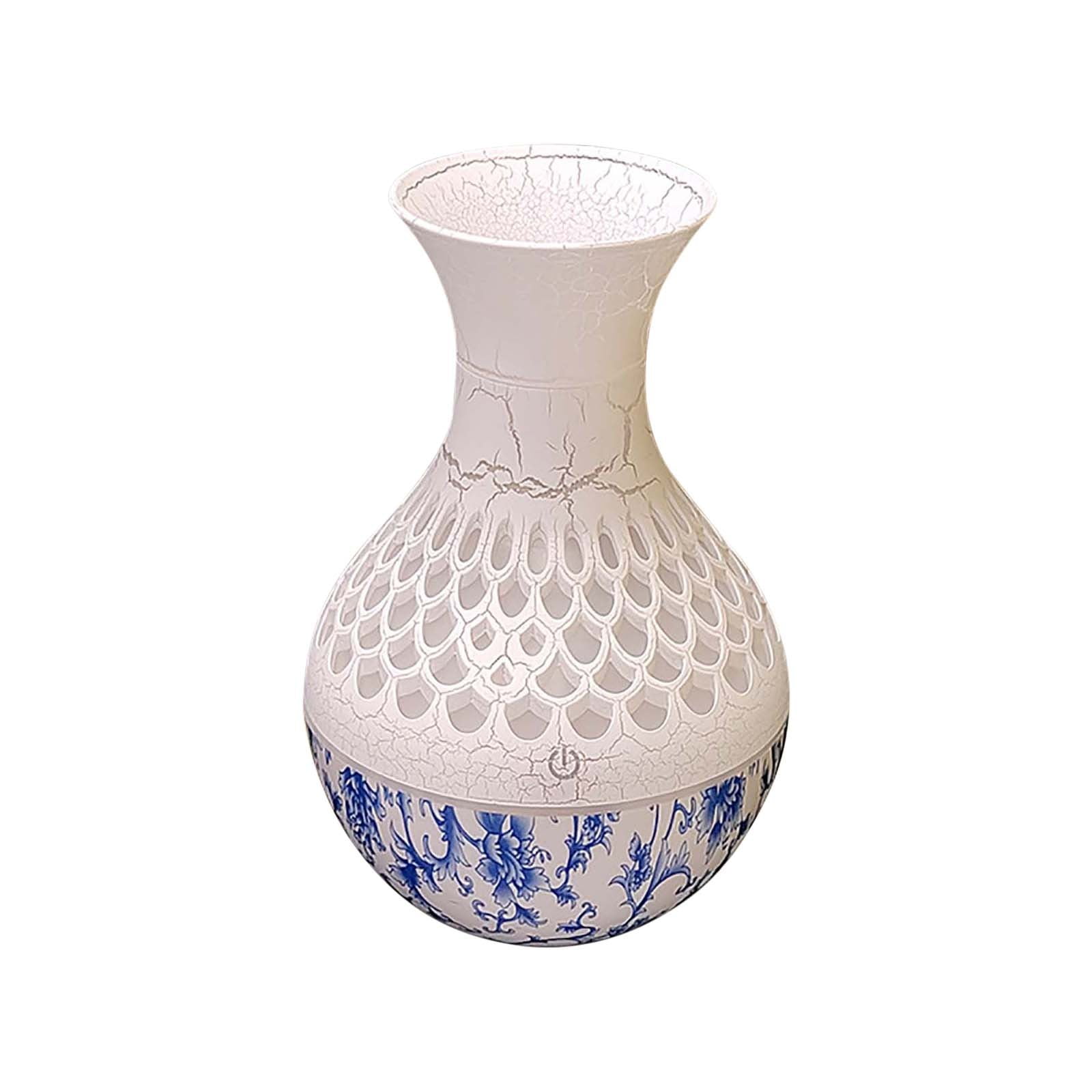 C-687 Blue Blue White Porcelain Vase Humidifier Mini Desktop Air ...