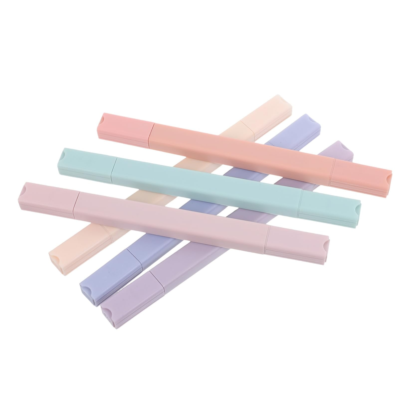 C 6Pcs Adorable Dual Tip Highlighter Markers Highlighting Pens for Note ...