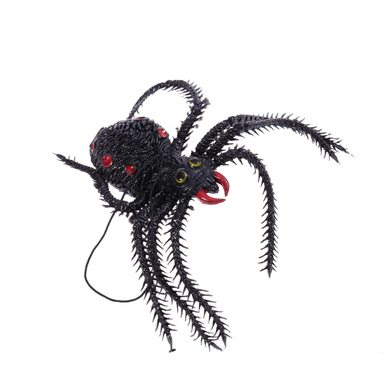C 6pcs Halloween Tricky Realistic Latex Spiders Prank Props for Haunted ...