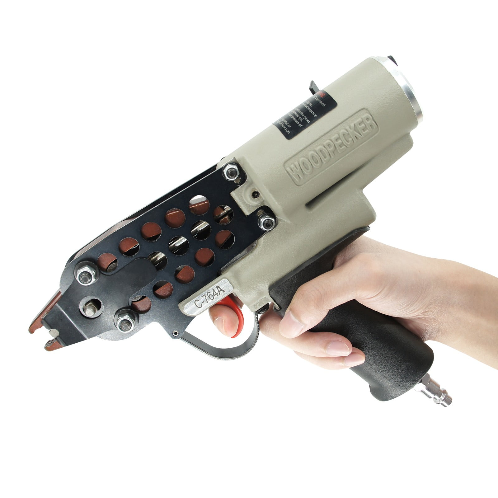 Woodpecker C-764A Pneumatic Hog Ring Staple Gun, 16 GA Air C Ring Gun ...