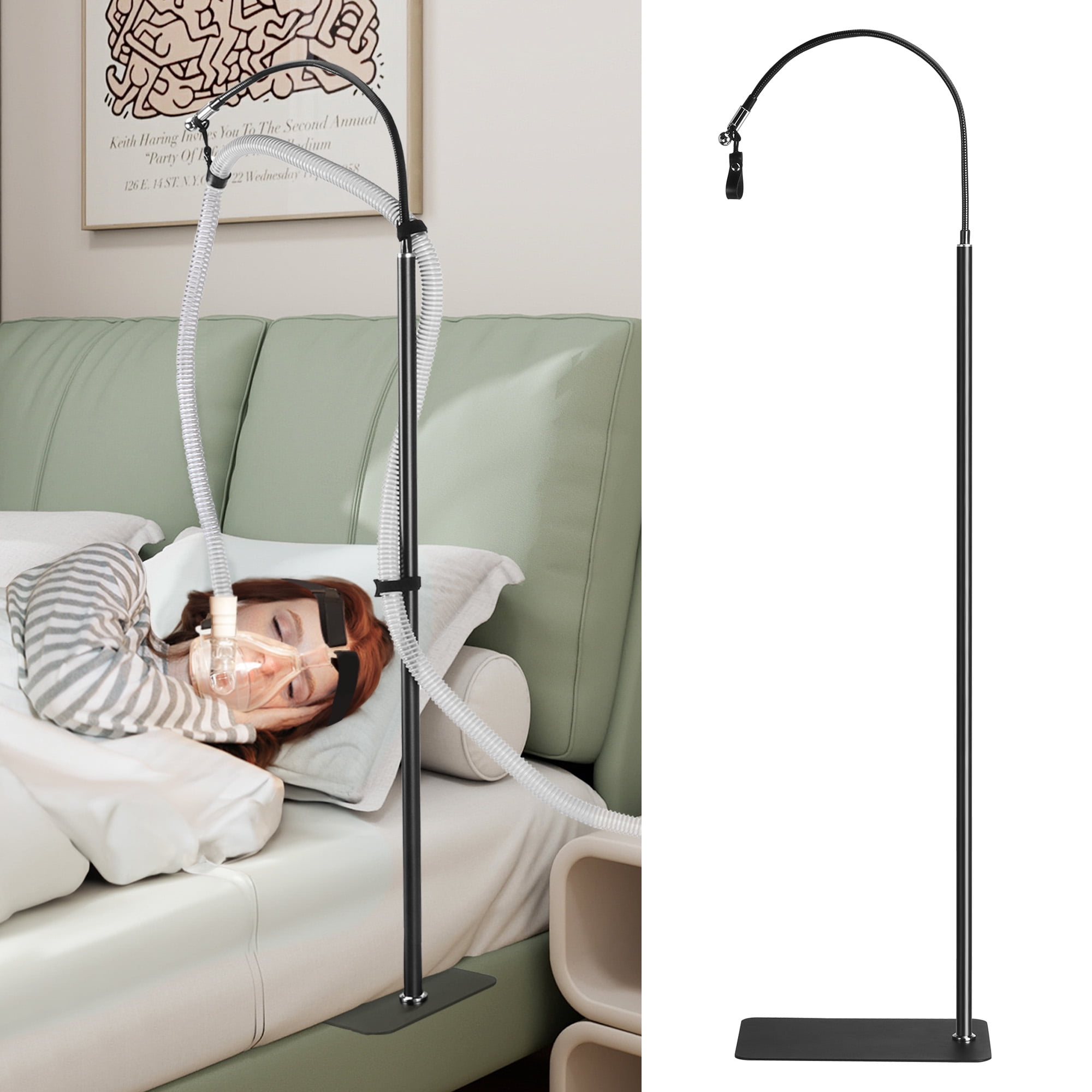 C/APAP Hose Holder for Bed, Adjustable C-Pap Tubing Stand APAP Hose ...