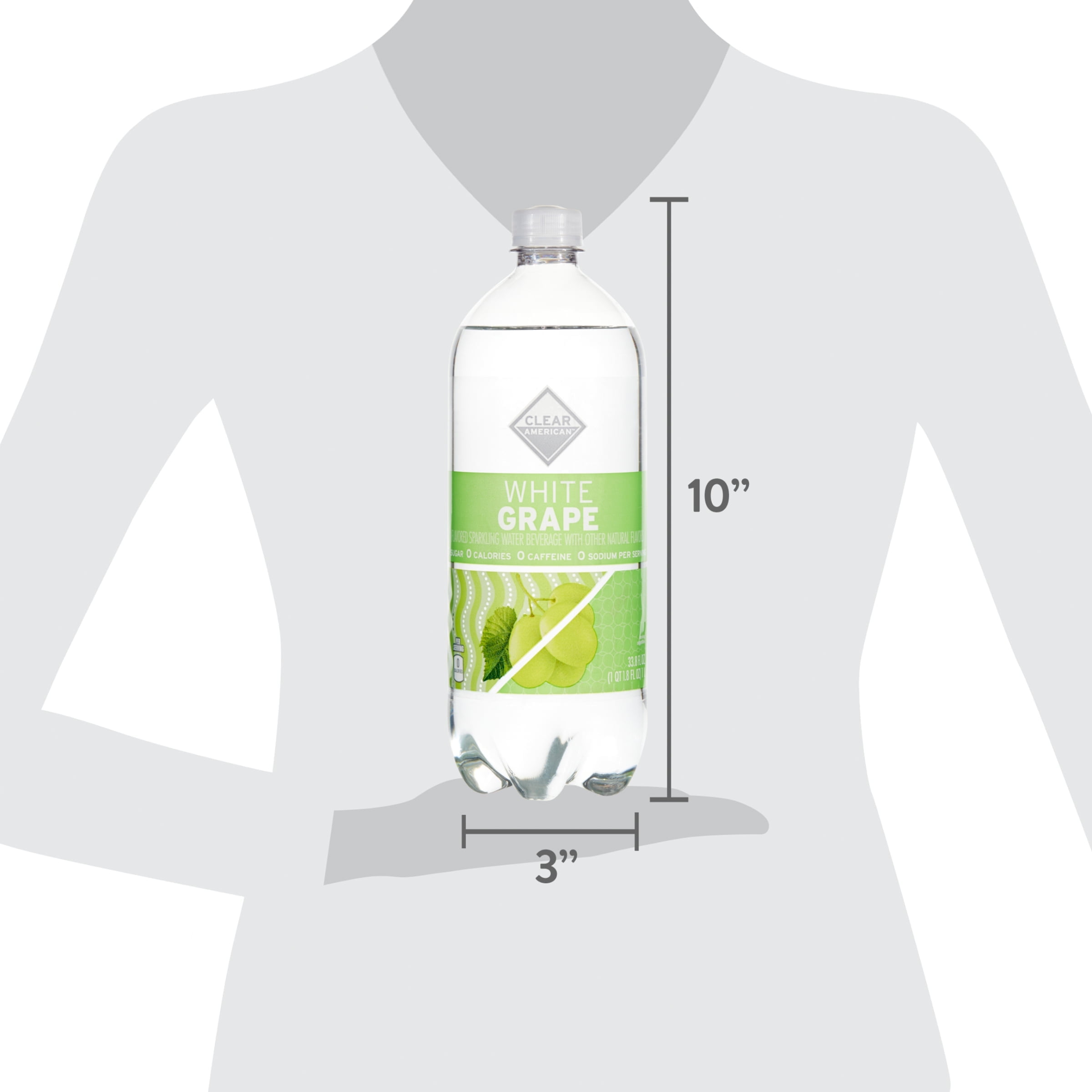 C. American Sparkling Water, White Grape, 33.8 FL Oz - Walmart.com