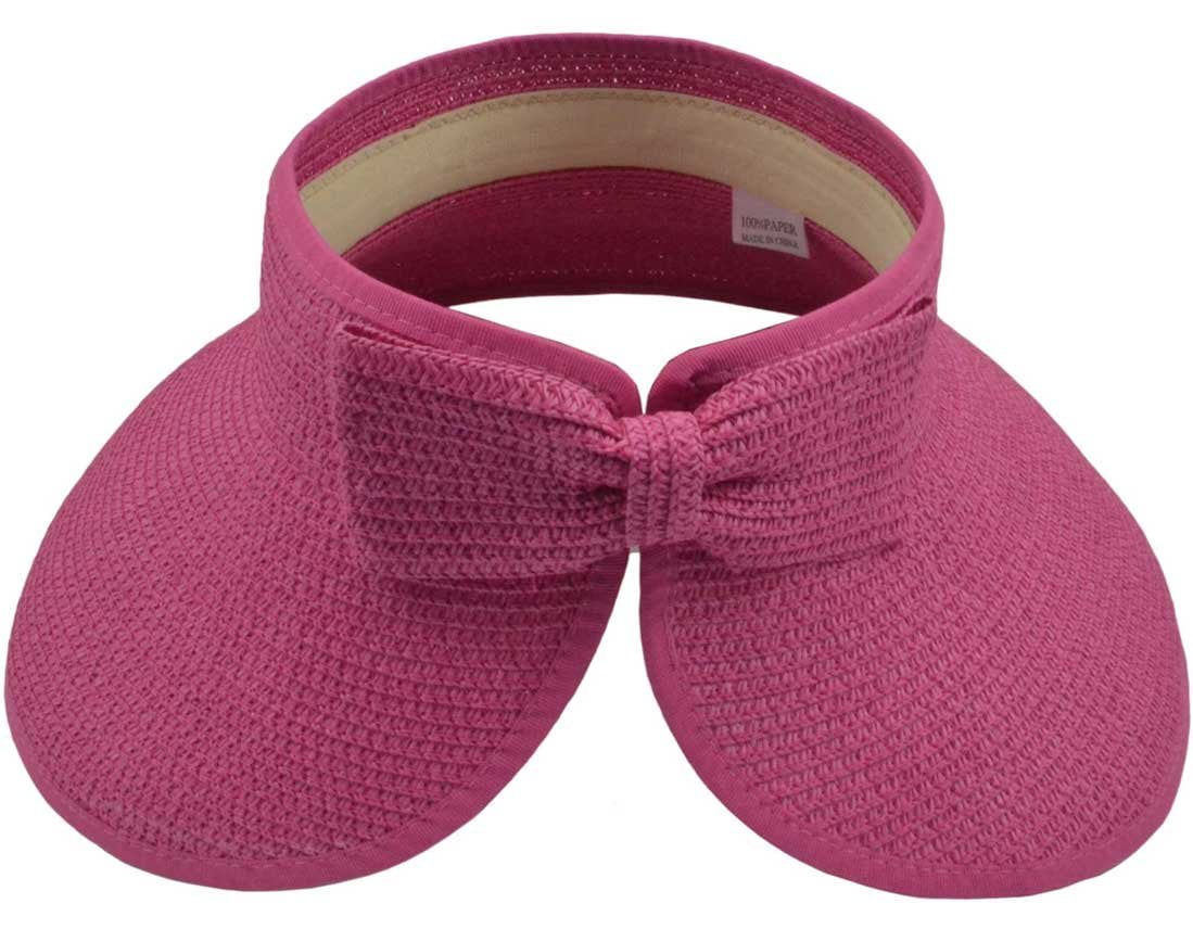 C Beach Hats for Women, Packable Straw Sun Hat with Wide Brim and ...