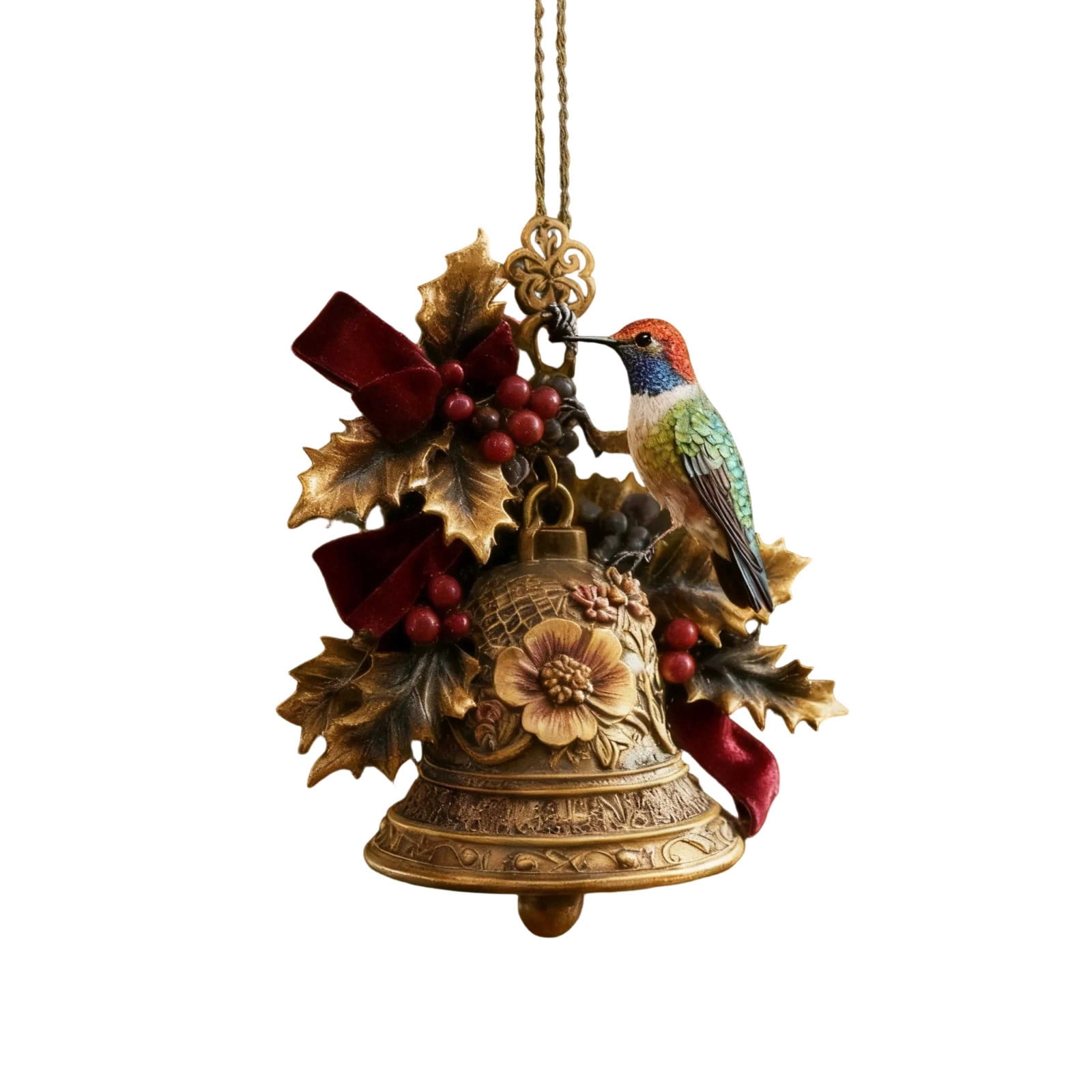 C Blessing Bell Ornament Acrylic Hanging Decoration For Holiday Tree ...