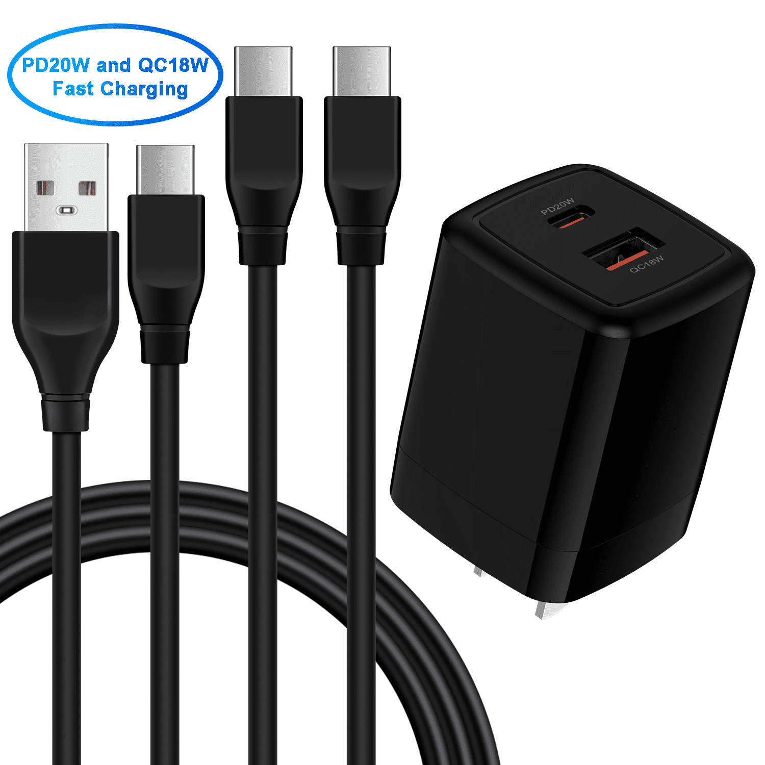 C Block Charger,HAOANO 20W PD USB C Charger Block with Type C Charging ...