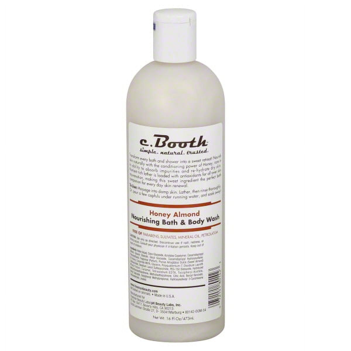 C. Booth Honey Almond Nourishing Bath & Body Wash, 16.0 Fl Oz - Walmart.com