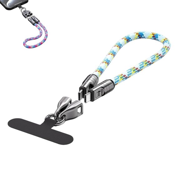 C to C 240W Charging Cable with Wearable Bracelet Design, 2 in 1 Cell ...