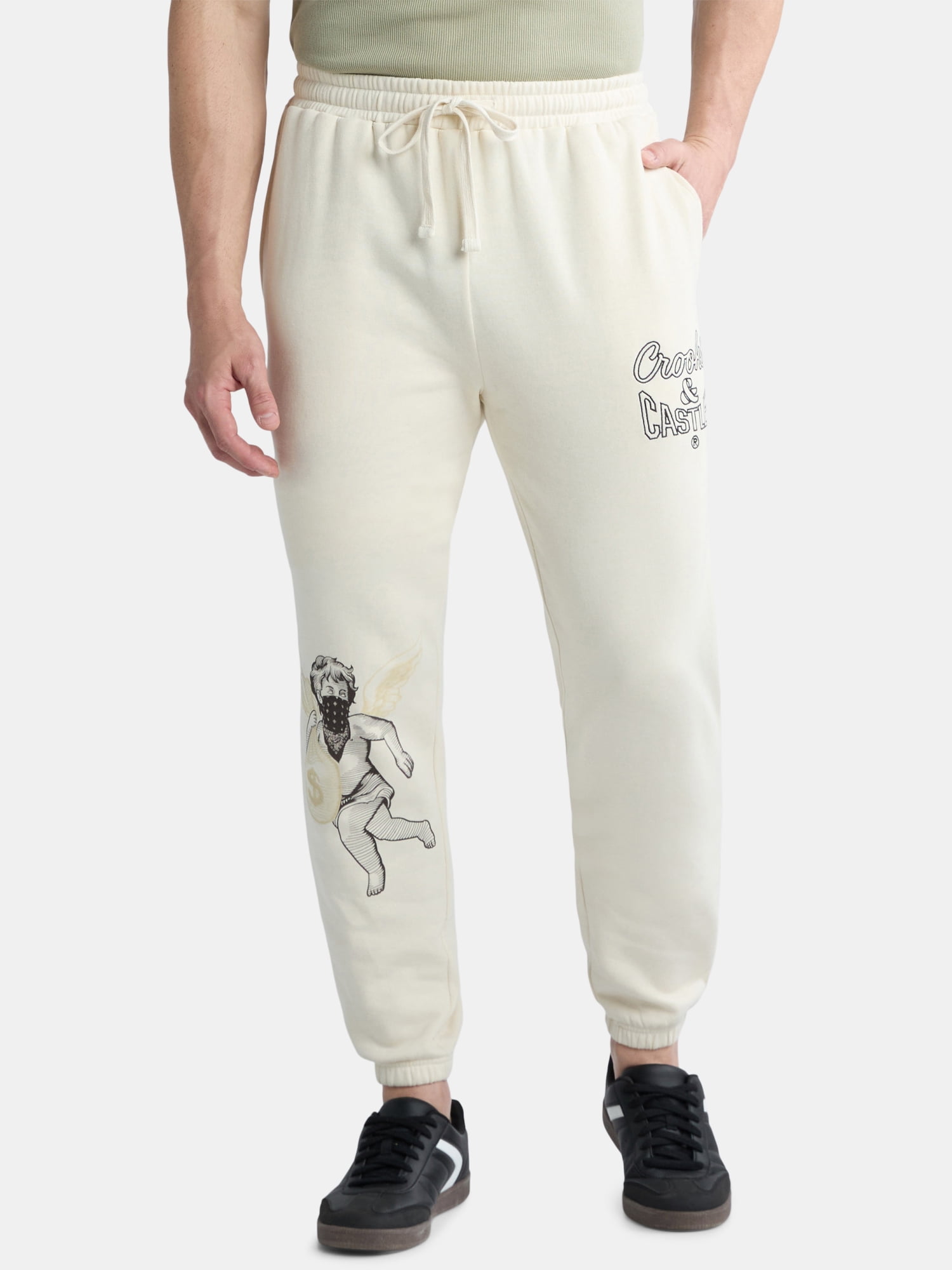 Crooks & Castles Men's and Big Men's Classic Style Graphic Jogger Pants ...
