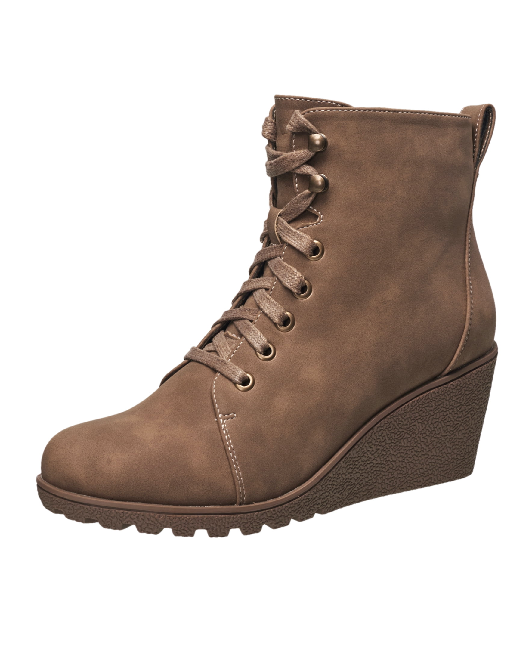 C&C California City Lug Sole Lace-Up Wedge Boot in Cement Size 6 ...