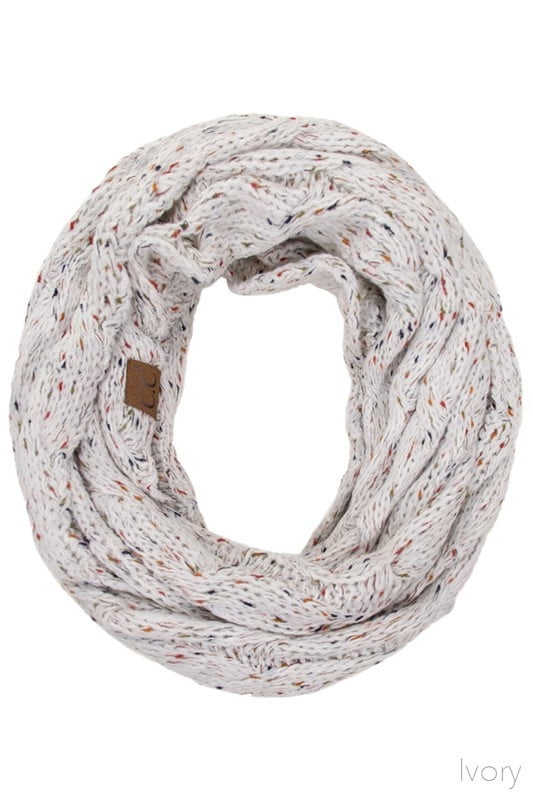 C. C. Confetti Knit Infinity Scarf Various Colors (Mint) - Walmart.com