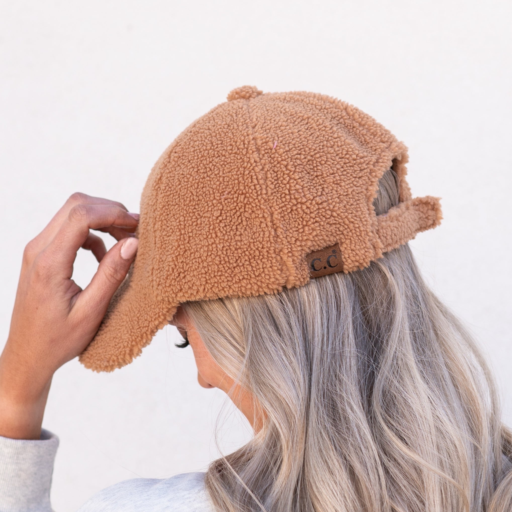 C.C Cozy Sherpa Baseball Cap, Camel 1 Count - Walmart.com