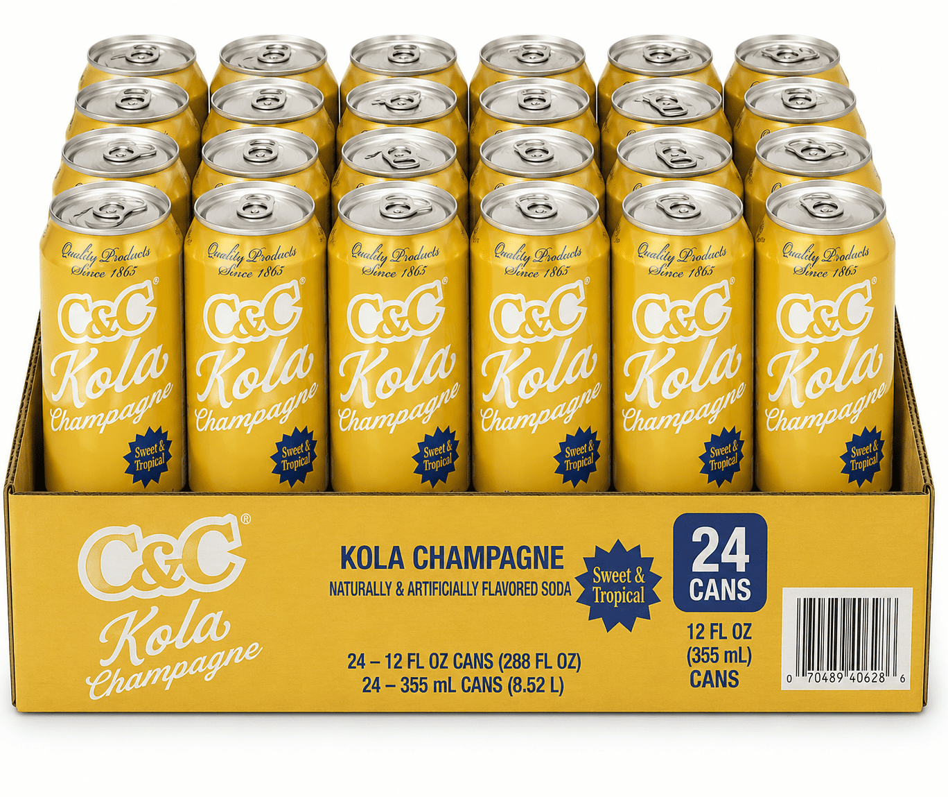 C&C Kola Champagne Soda Kola Champagne Flavored Soft Drink, 12 fl oz ...