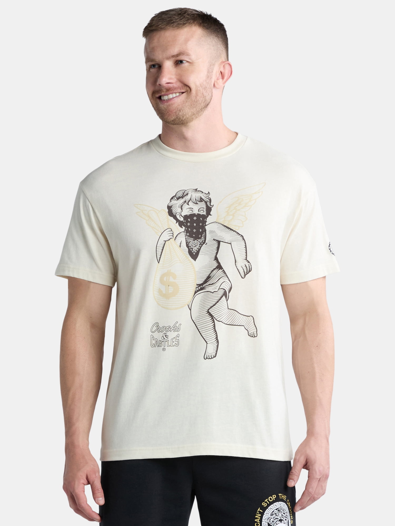 Crooks & Castles Men's and Big Men's Crooks CSTC Graphic Tee, Sizes XS ...