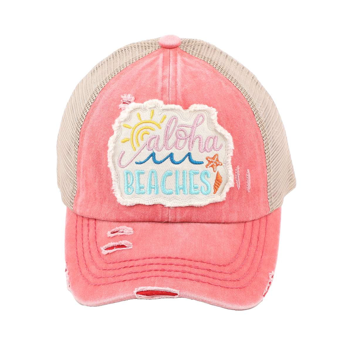 C.C Ponycap Messy High Bun Ponytail Adjustable Mesh Trucker Baseball ...