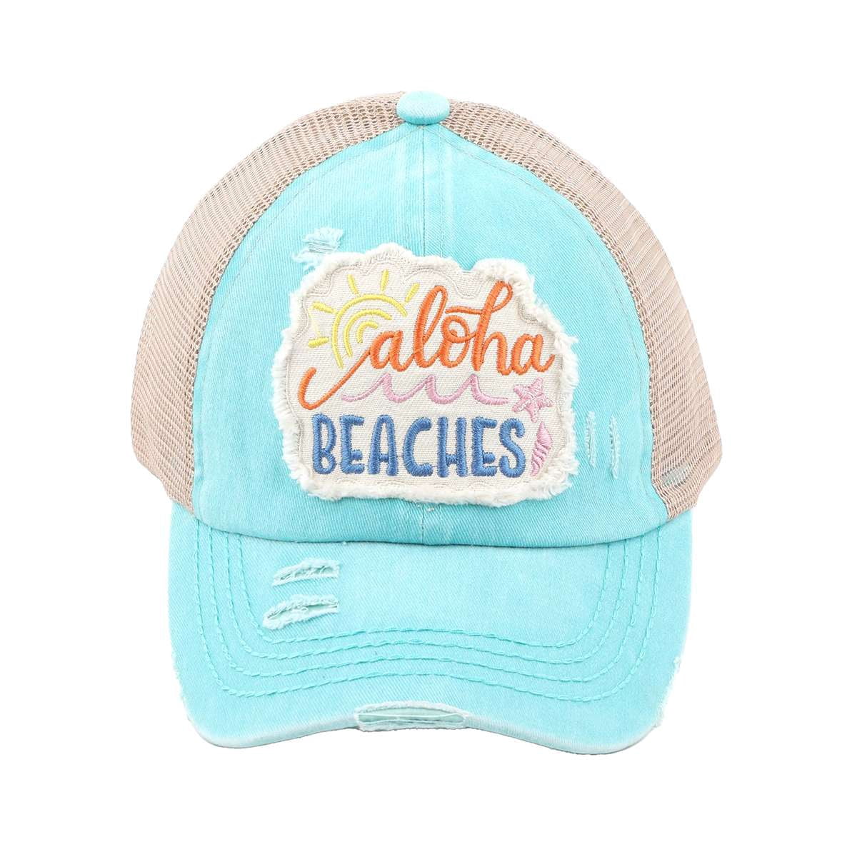 C.C Ponycap Messy High Bun Ponytail Adjustable Mesh Trucker Baseball ...