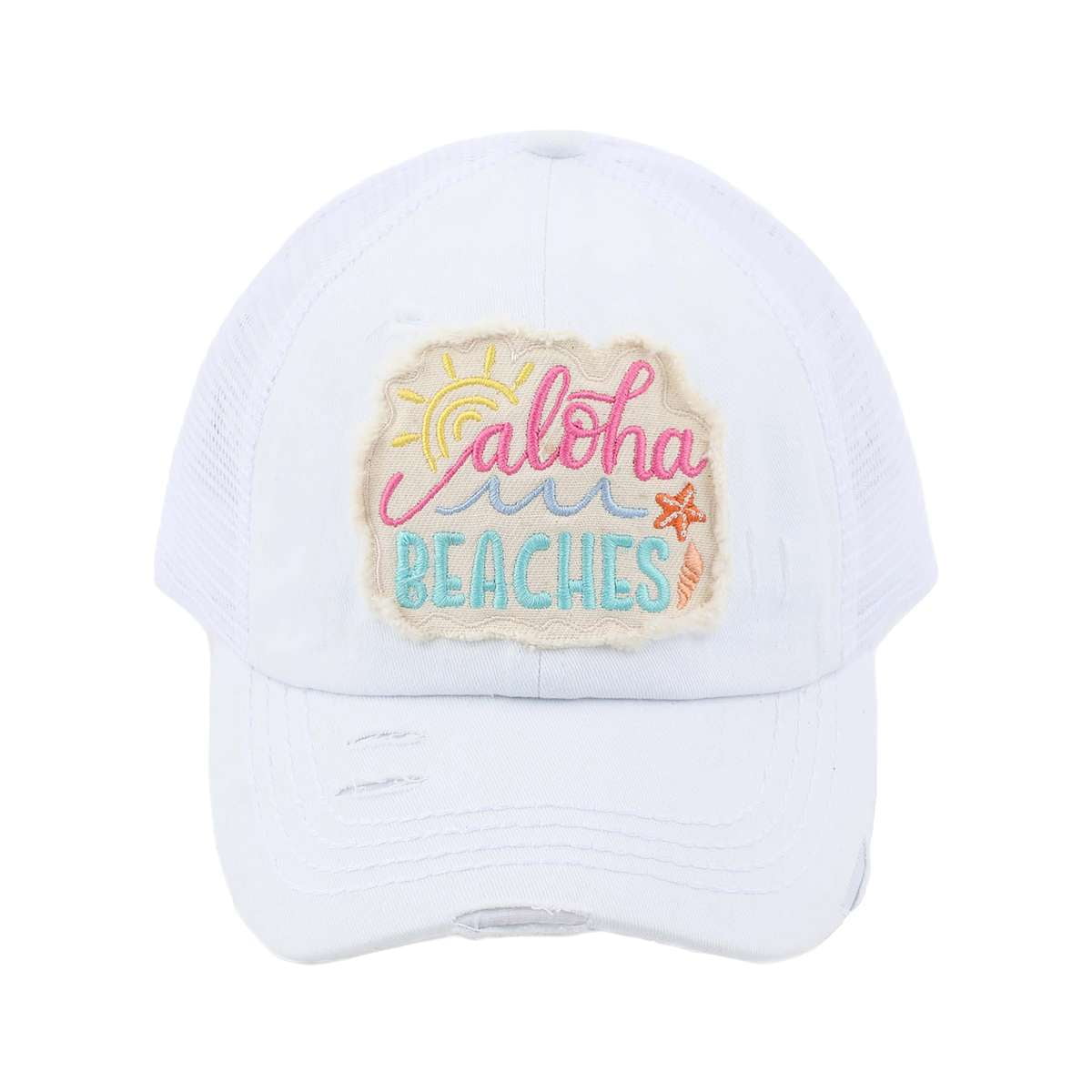 C.C Ponycap Messy High Bun Ponytail Adjustable Mesh Trucker Baseball ...