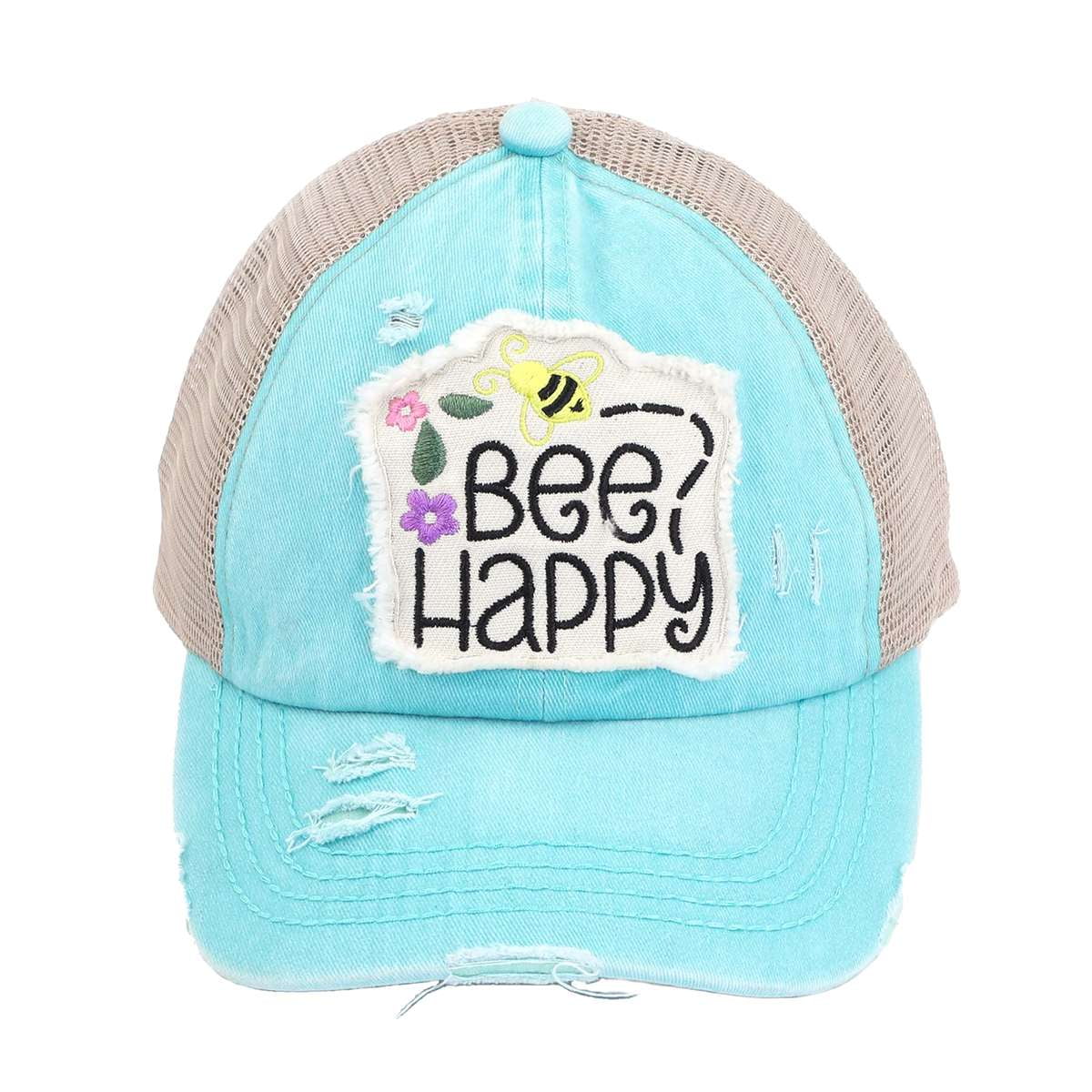 C.C Ponycap Messy High Bun Ponytail Adjustable Mesh Trucker Baseball ...