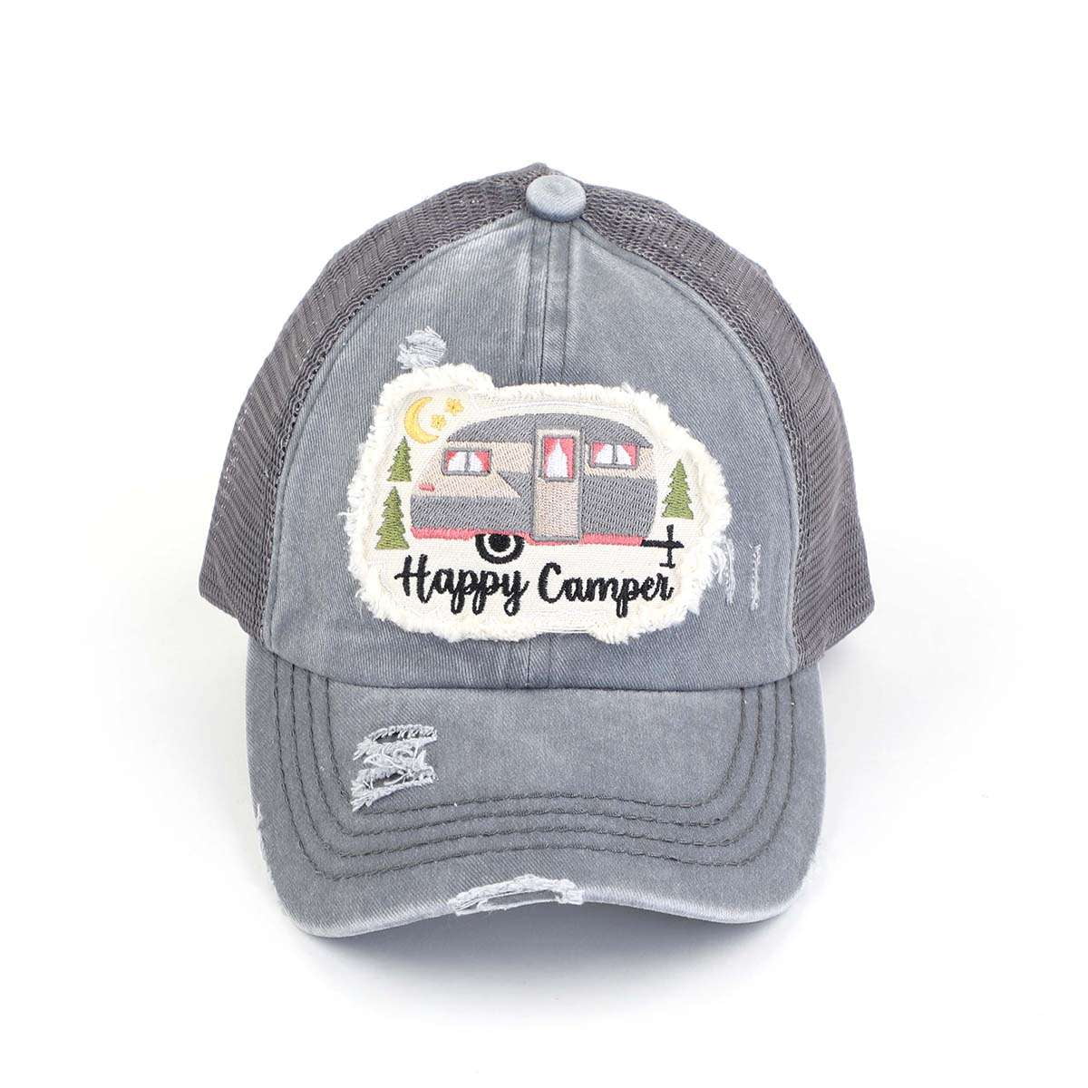 C.C Ponycap Messy High Bun Ponytail Adjustable Mesh Trucker Baseball ...