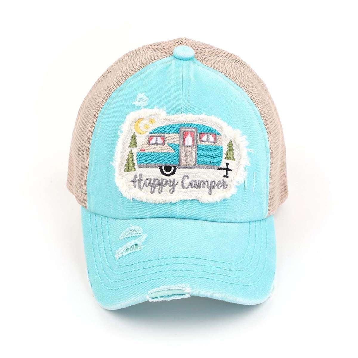 C.C Ponycap Messy High Bun Ponytail Adjustable Mesh Trucker Baseball ...