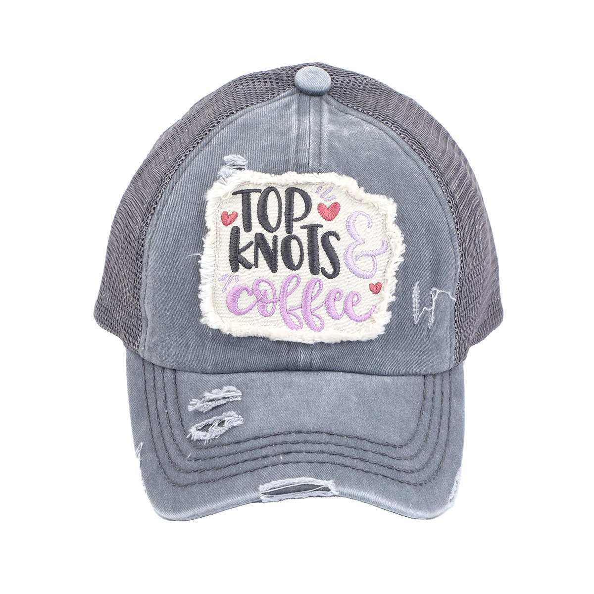 C.C Ponycap Messy High Bun Ponytail Adjustable Mesh Trucker Baseball ...