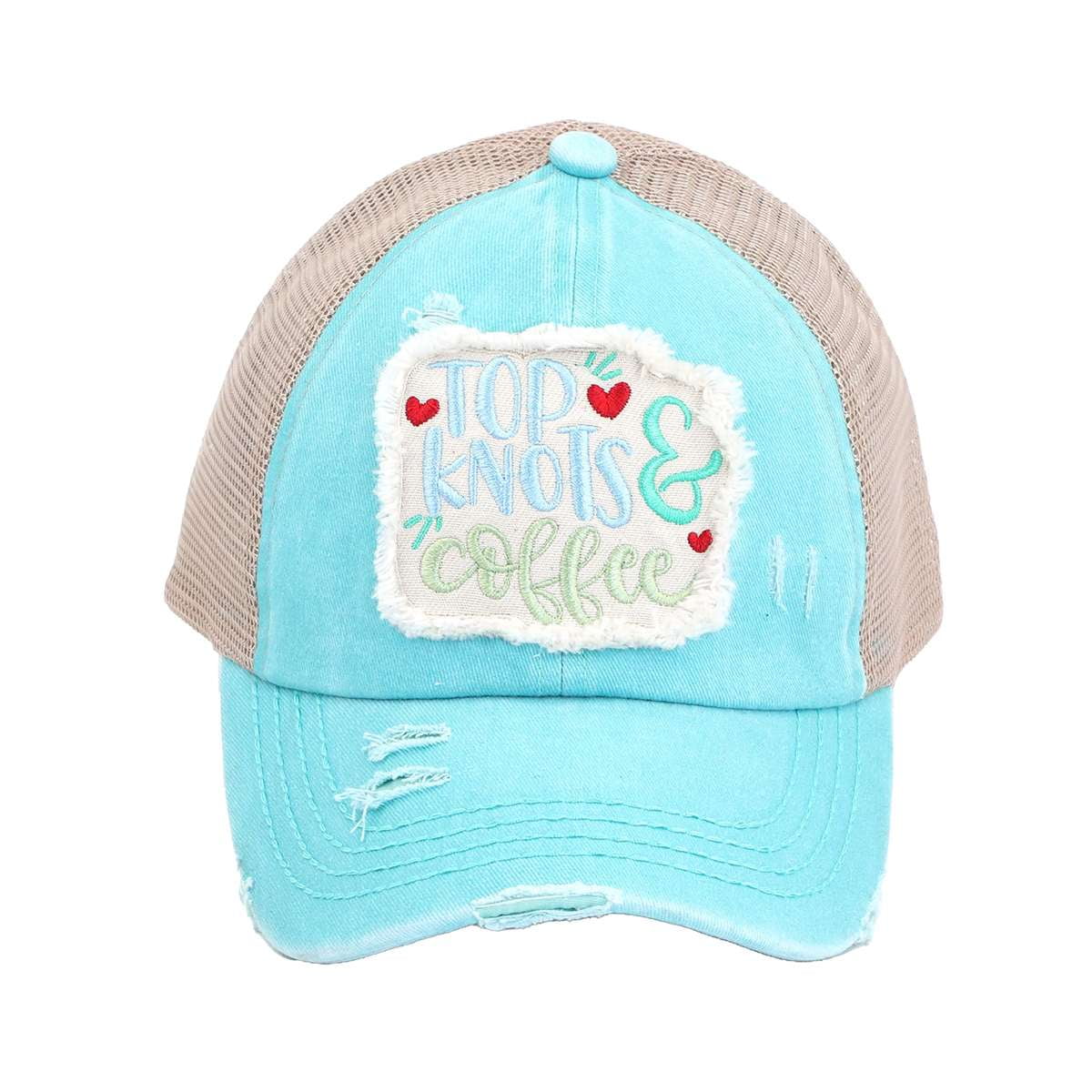 C.C Ponycap Messy High Bun Ponytail Adjustable Mesh Trucker Baseball ...