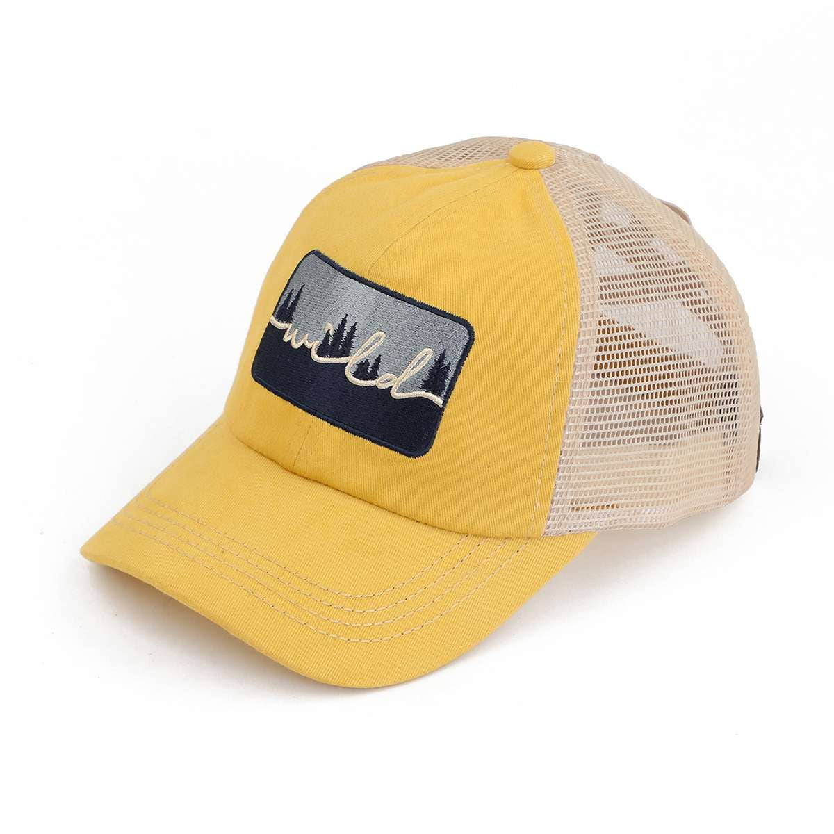 C.C Ponycap Messy High Bun Ponytail Adjustable Mesh Trucker Baseball ...