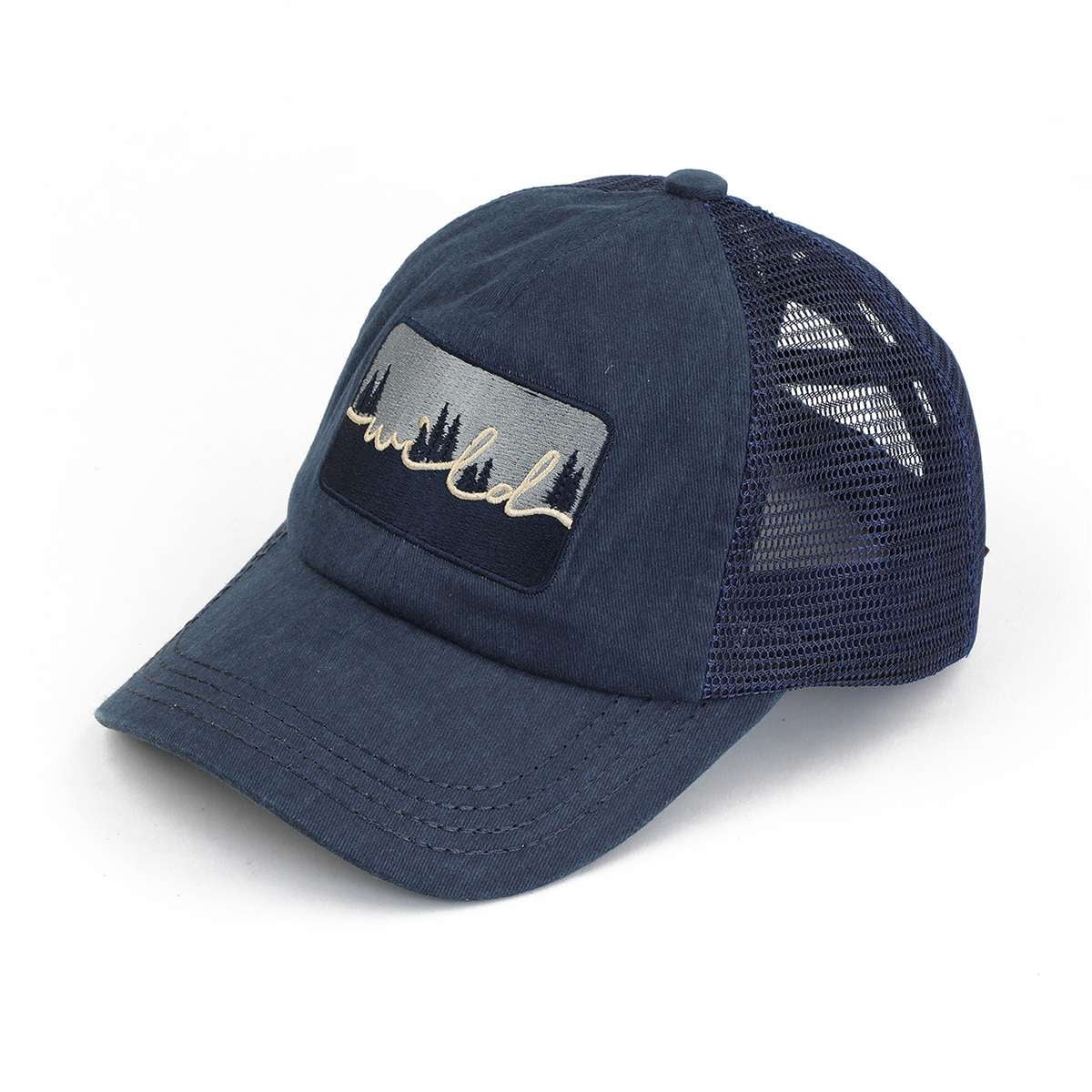 C.C Ponycap Messy High Bun Ponytail Adjustable Mesh Trucker Baseball ...