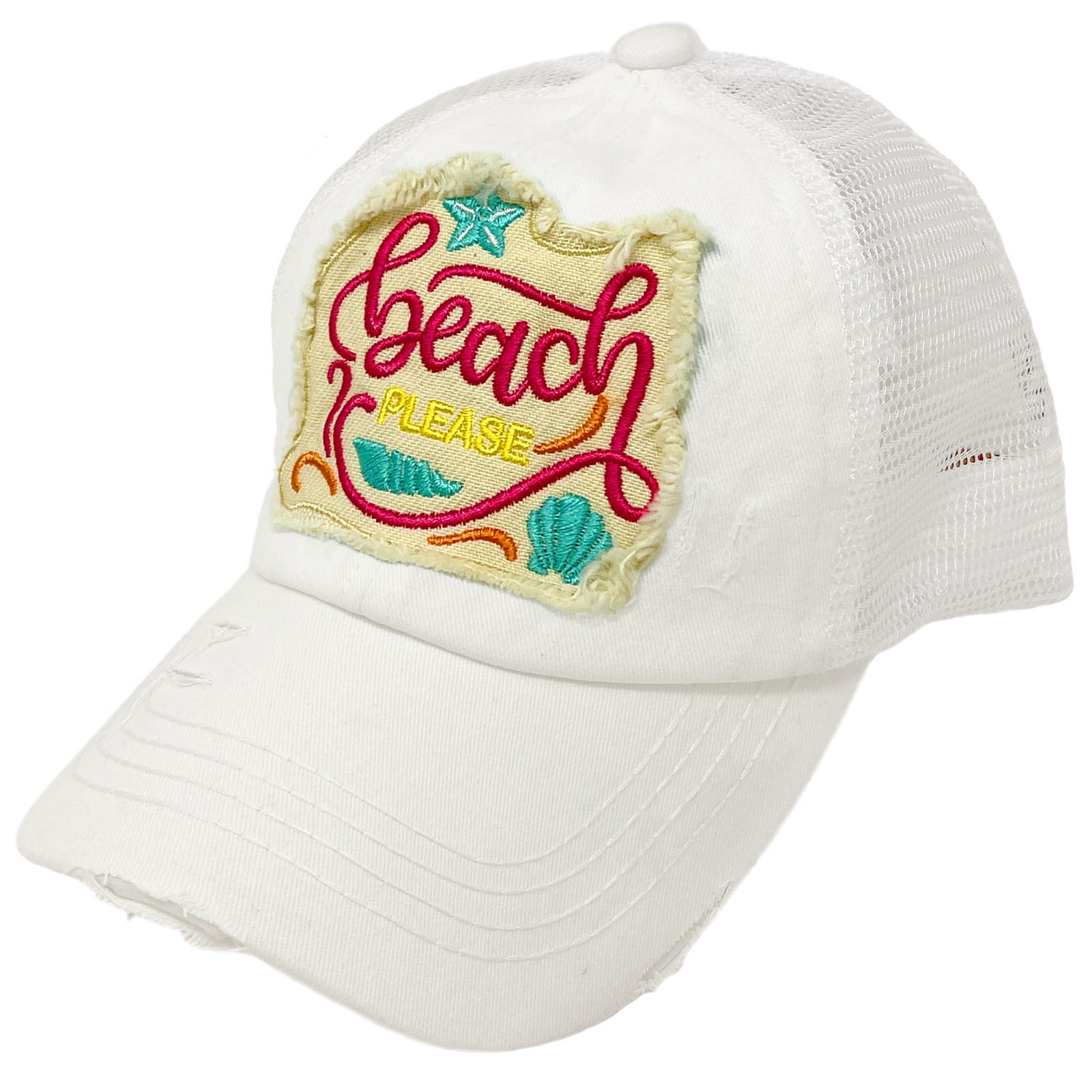 C.C Ponytail Criss Cross Messy Buns Ponycaps Baseball Cap Dad Trucker ...
