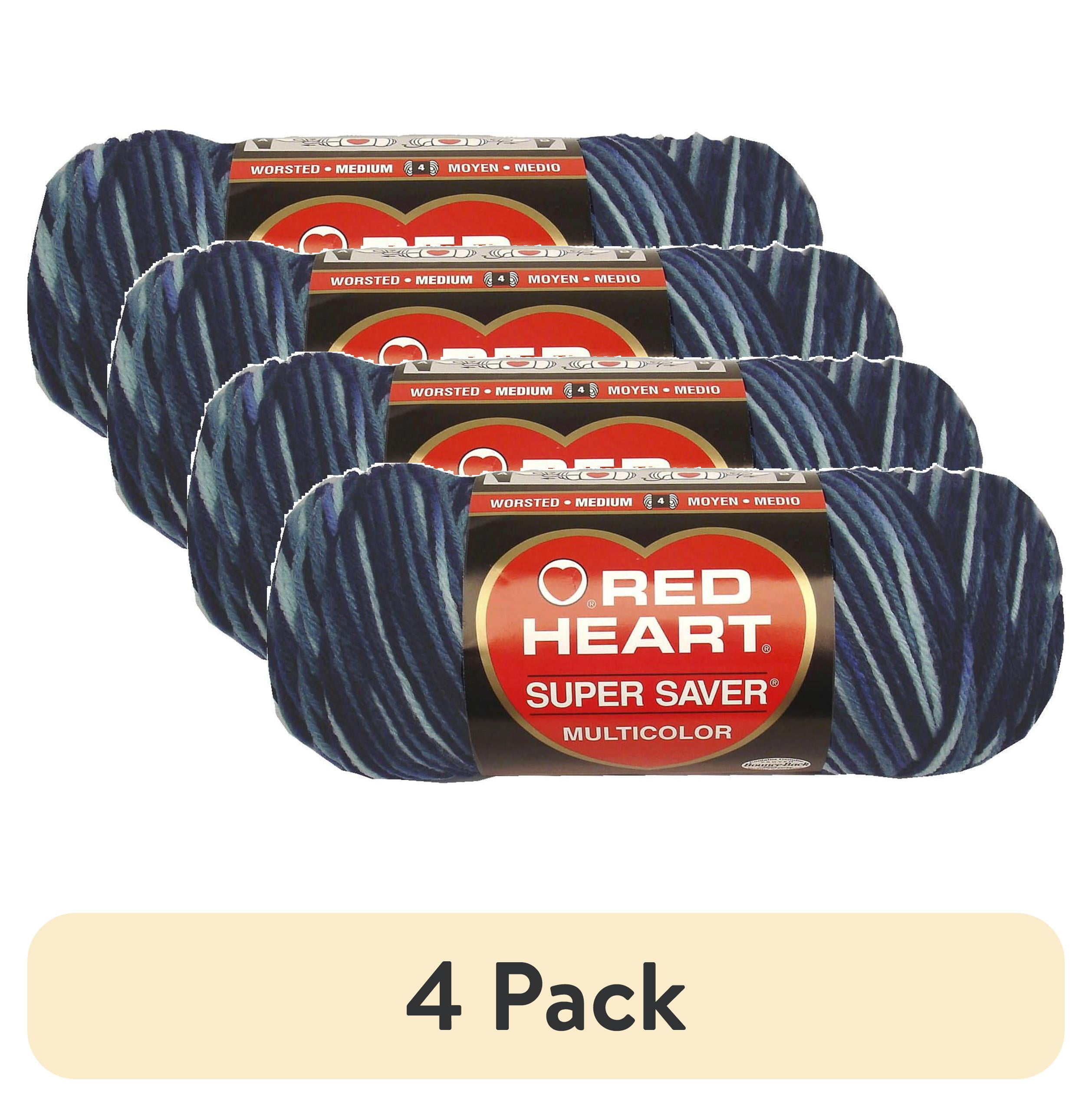 (4 pack) C&C Red Heart Super Saver Yarn 5oz Shaded Dusk - Walmart.com