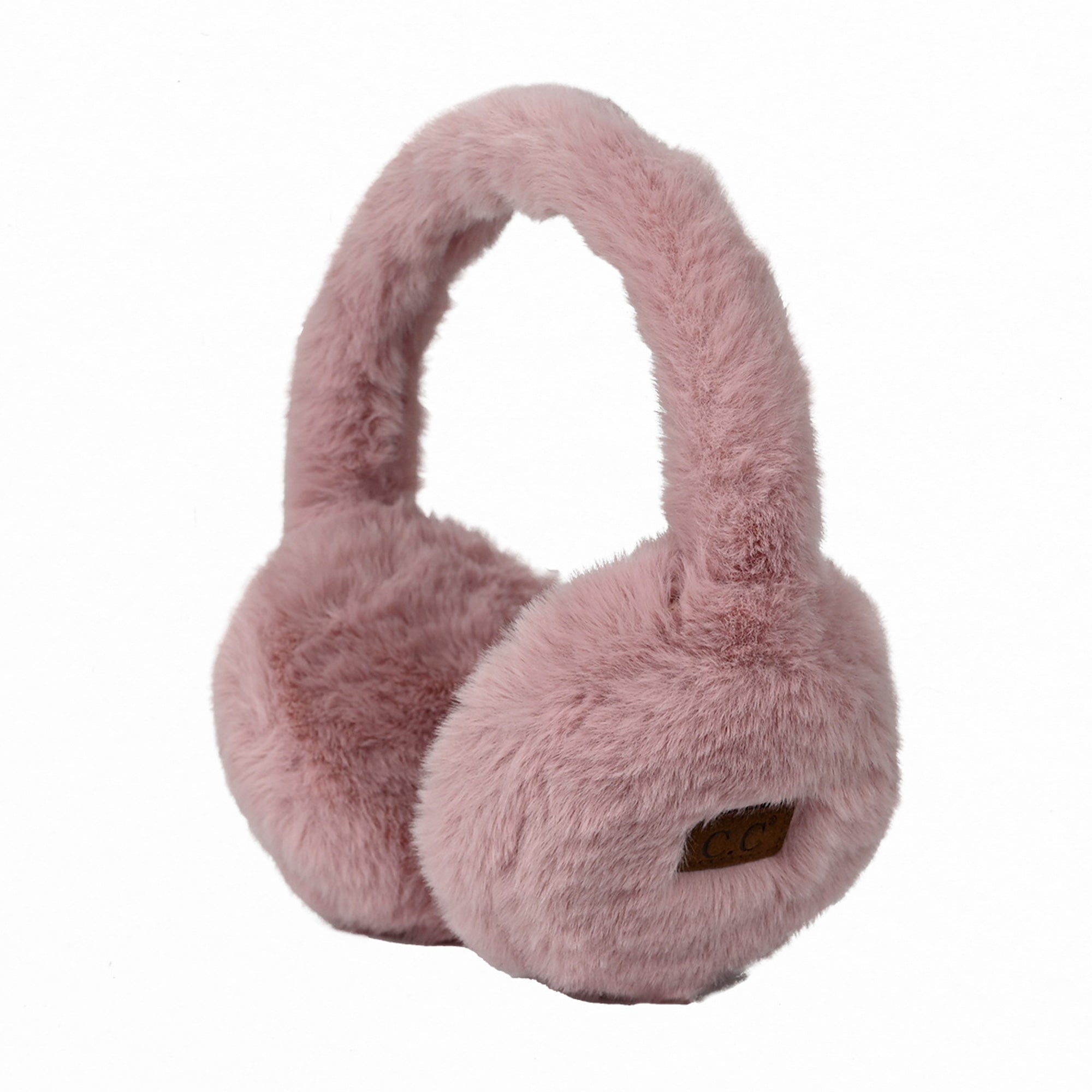 C.C Sherpa Earmuffs, Cozy & Soft Ear Warmers for Women & Men, Rose ...
