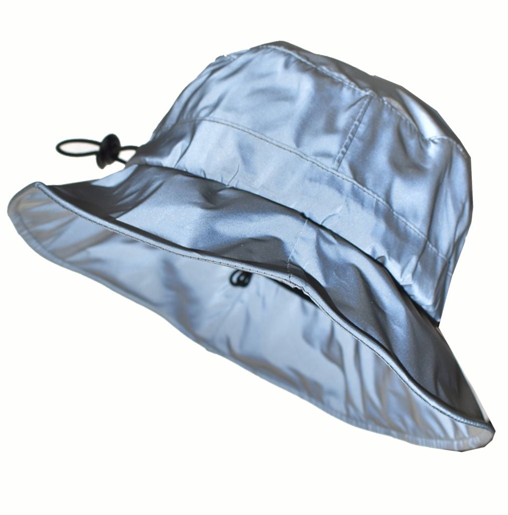 C.C Unisex Outdoor Waterproof Reflective Bucket Sun Hat, Gray - Walmart.com